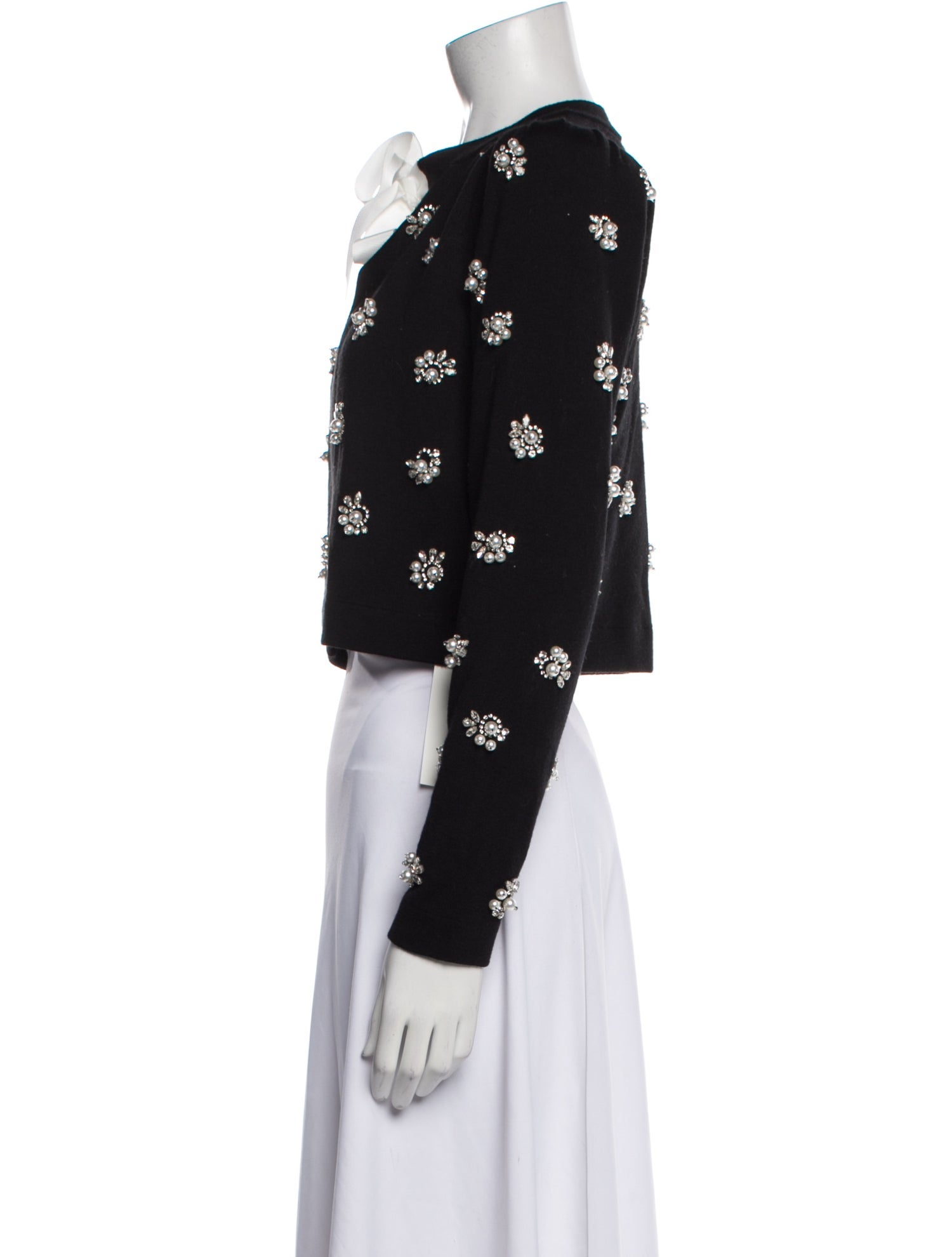 Alice + Olivia Wool Printed Evening Jacket - Black Jackets, Clothing ...