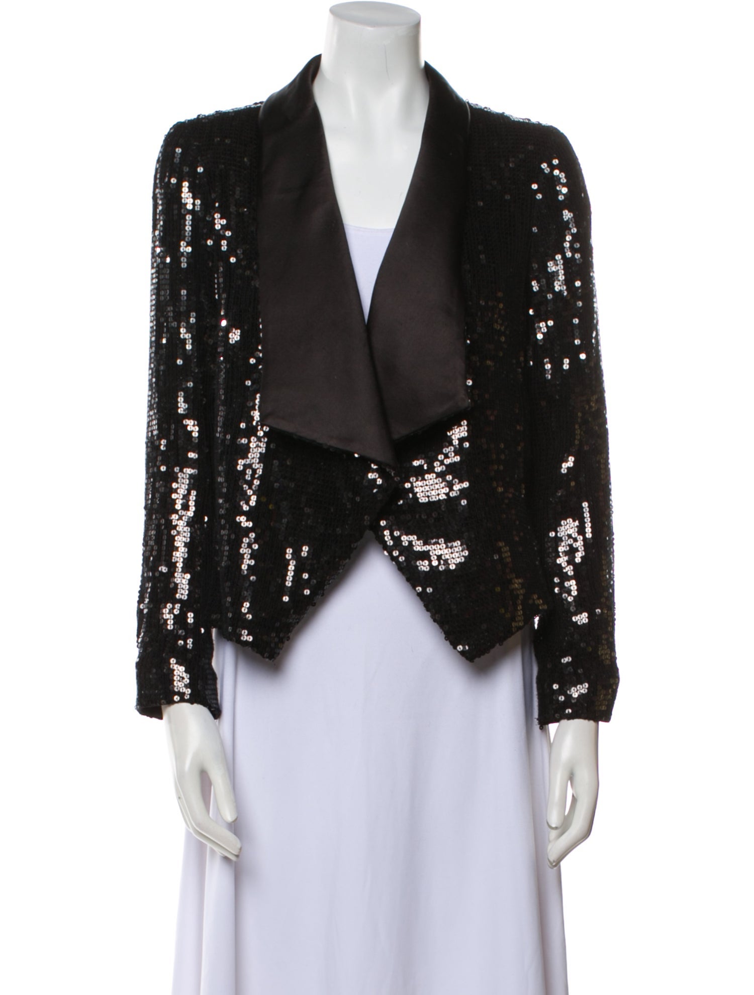 Alice + Olivia Sequin Evening Jacket - Black Jackets, Clothing ...