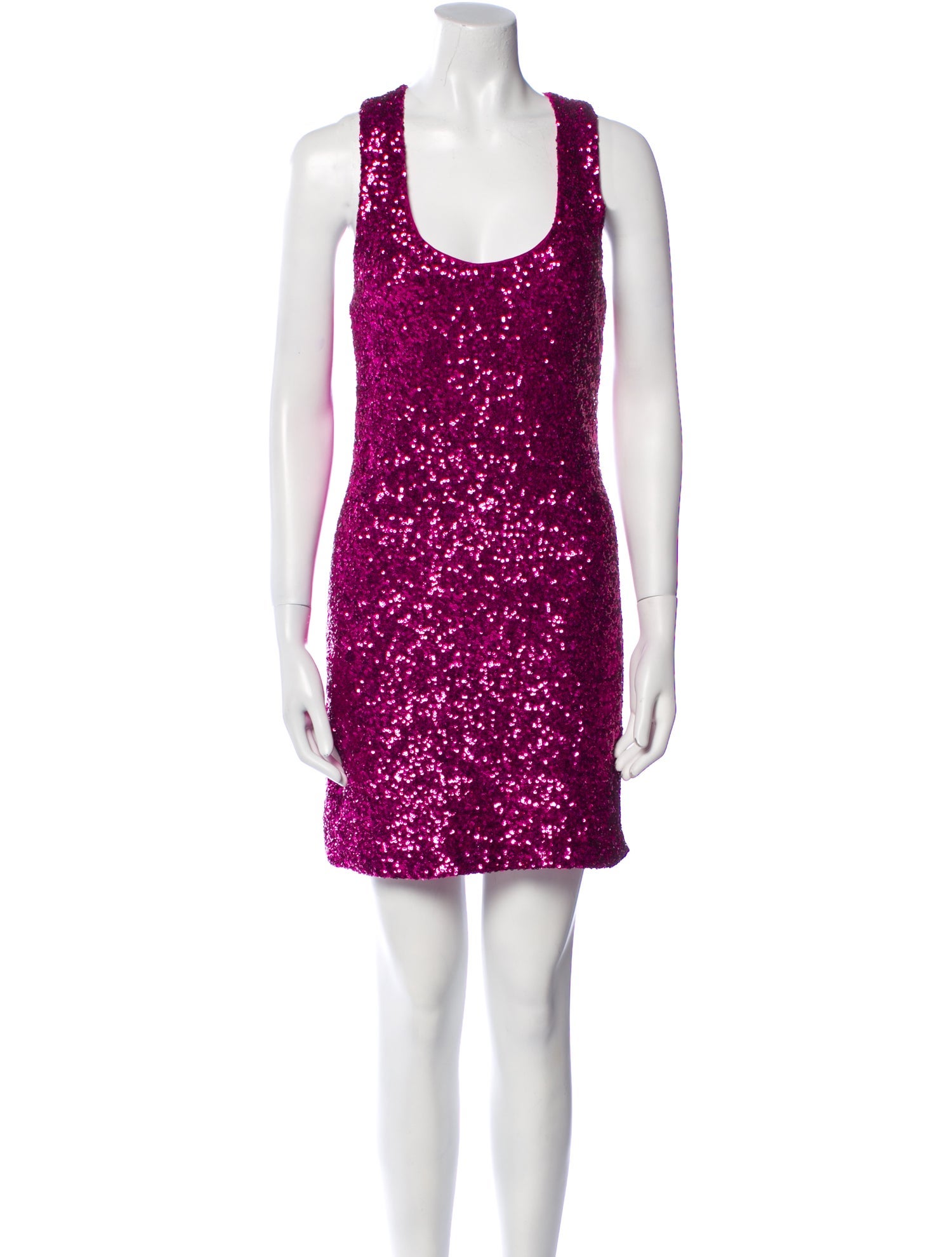 Alice + Olivia Scoop Neck Mini Dress - Pink Dresses, Clothing ...