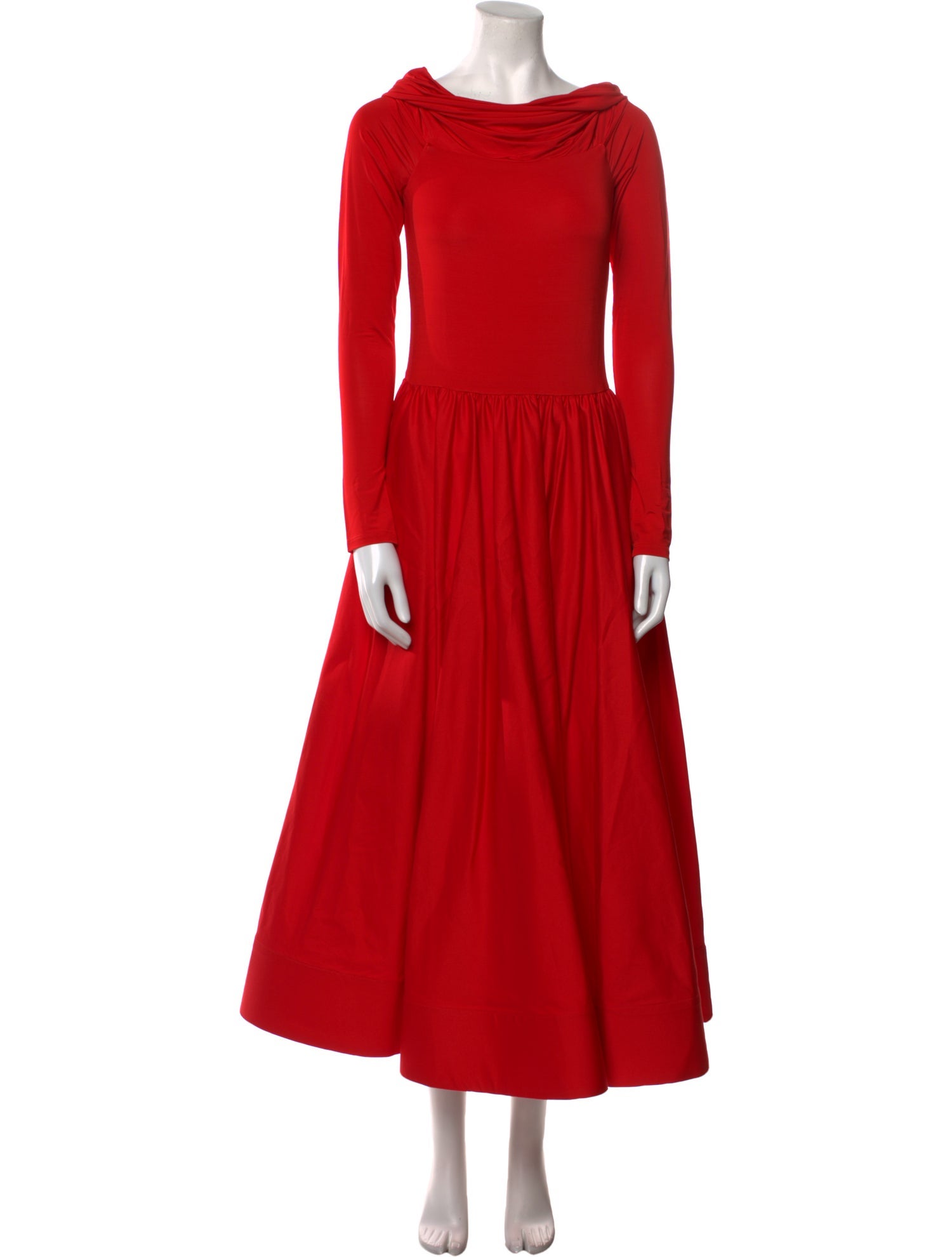Alice + Olivia Bateau Neckline Long Dress - Red Dresses, Clothing ...