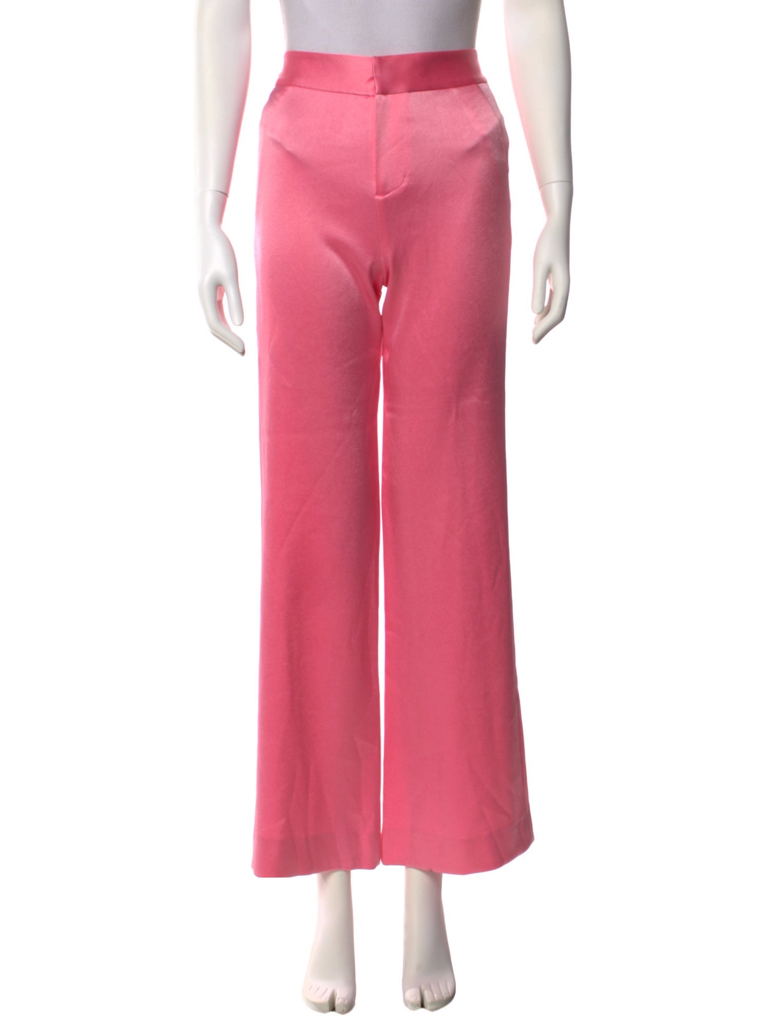 Alice + Olivia Wide Leg Pants - Pink, 11" Rise Pants, Clothing ...