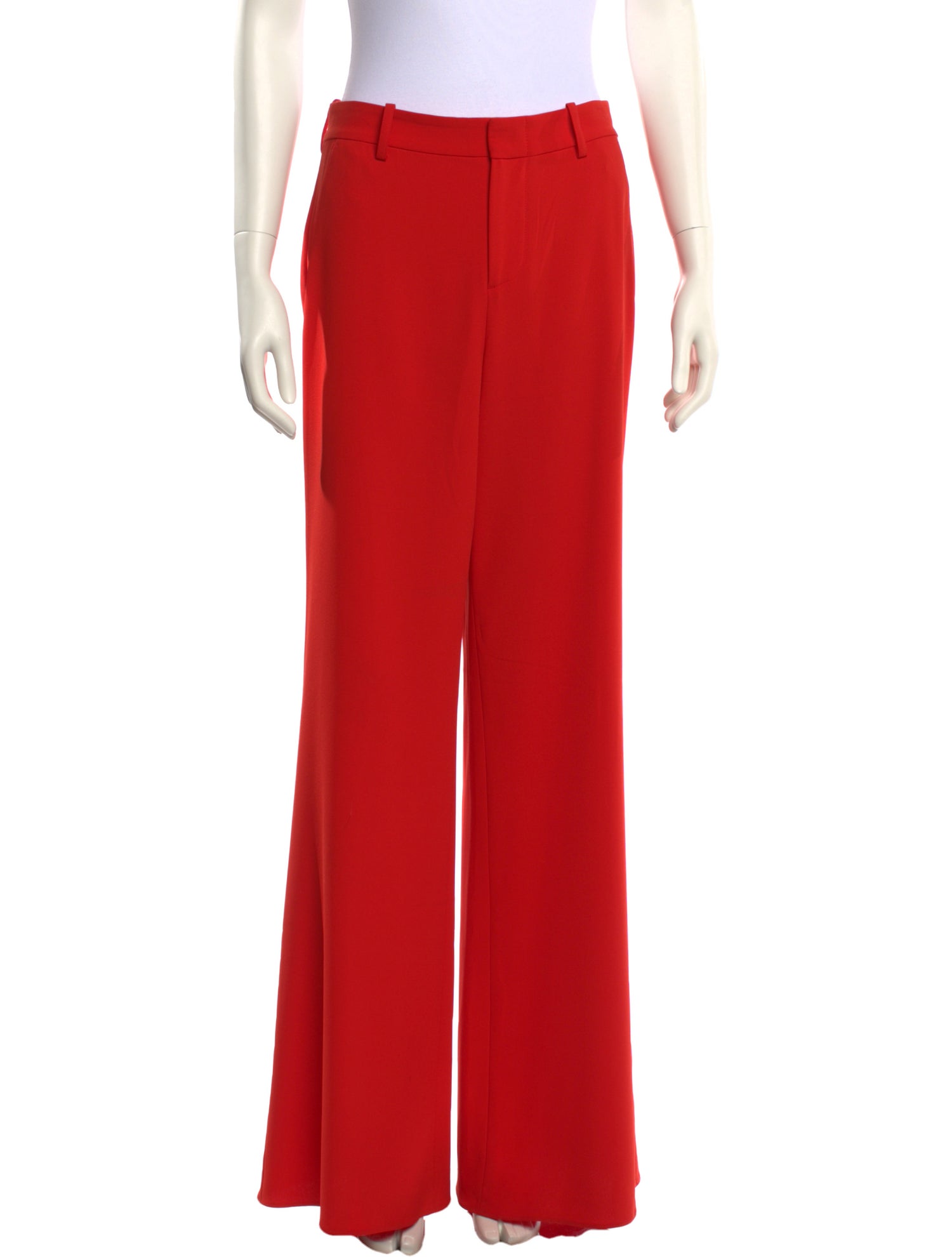 Alice + Olivia Wide Leg Pants - Red, 11" Rise Pants, Clothing ...