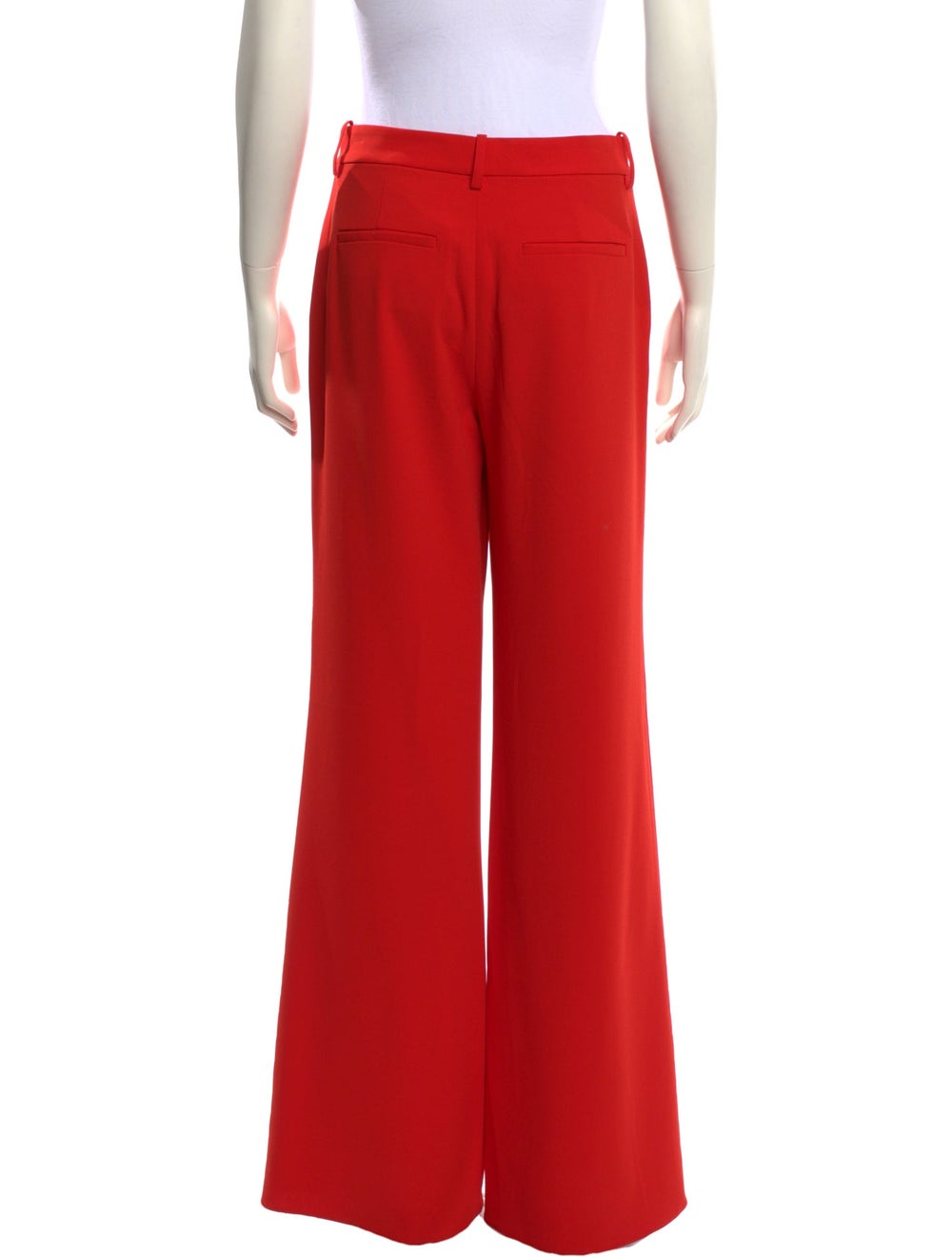 Alice + Olivia Wide Leg Pants - Red, 11" Rise Pants, Clothing ...
