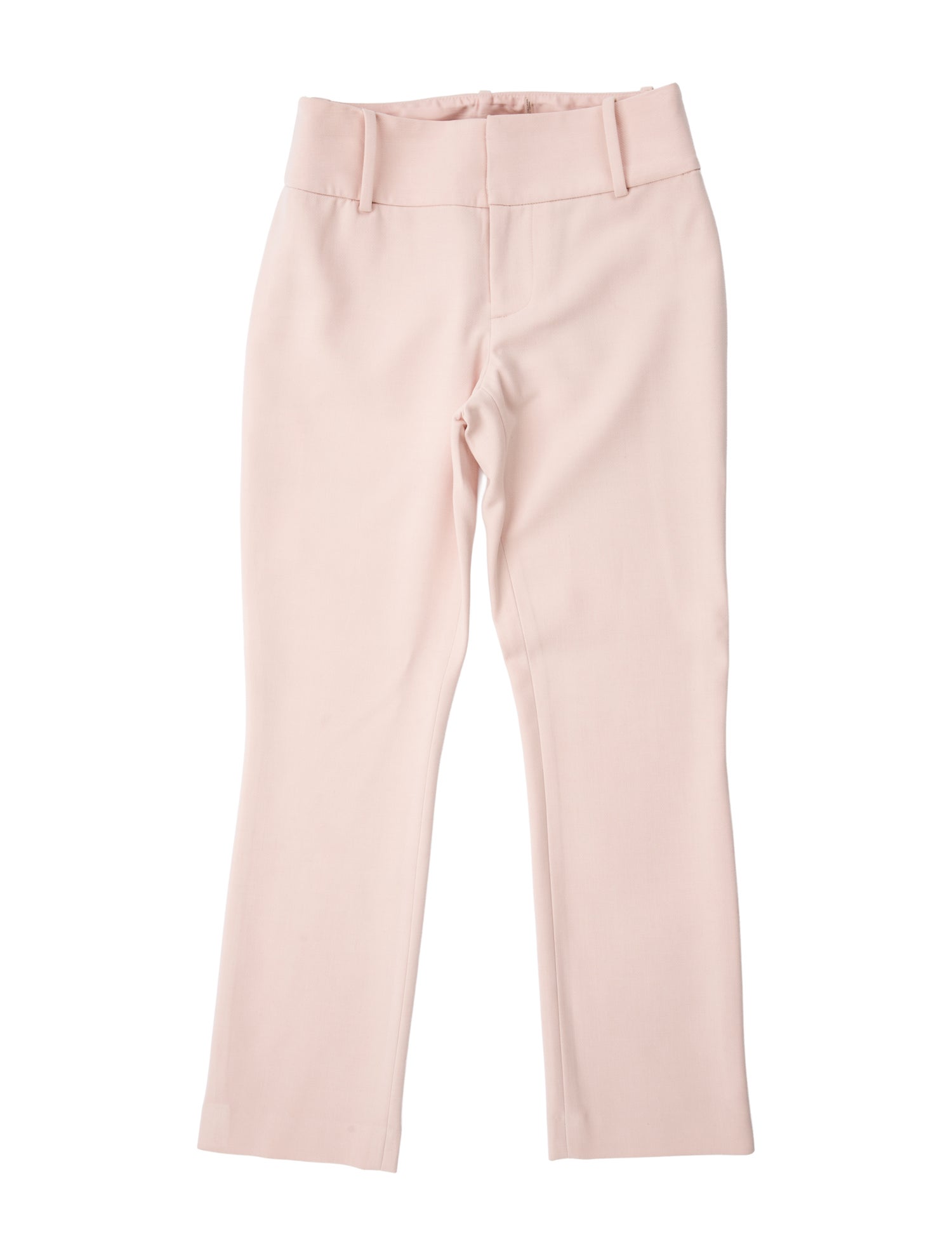 Alice + Olivia Straight Leg Pants - Pink, 9" Rise Pants, Clothing ...