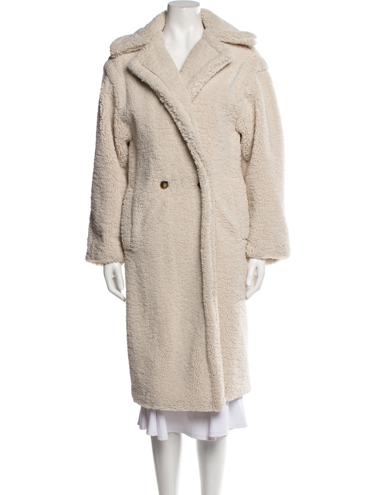 Iro Faux Fur Coat - Neutrals Coats, Clothing - WIR151288 | The RealReal