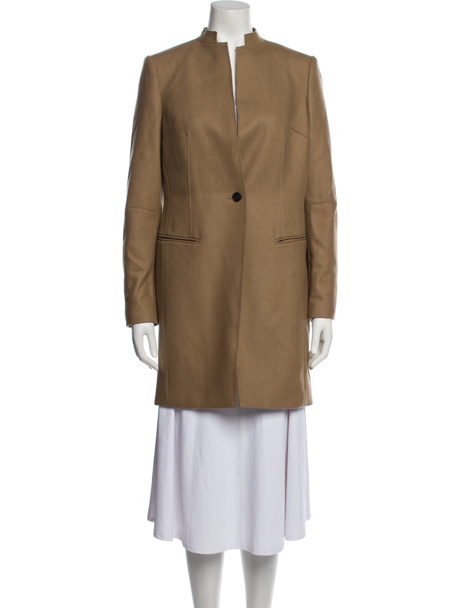 AllSaints Wool Coat - Brown Coats, Clothing - WAQ100256 | The RealReal