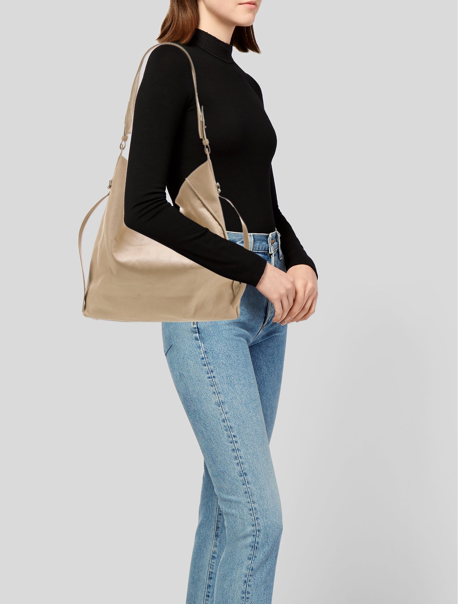 Mackage Leather Drawstring Bag - Black Shoulder Bags, Handbags ...