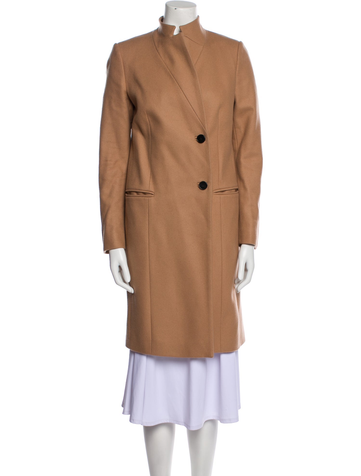 AllSaints Wool Coat - Neutrals Coats, Clothing - WAQ103251 | The RealReal