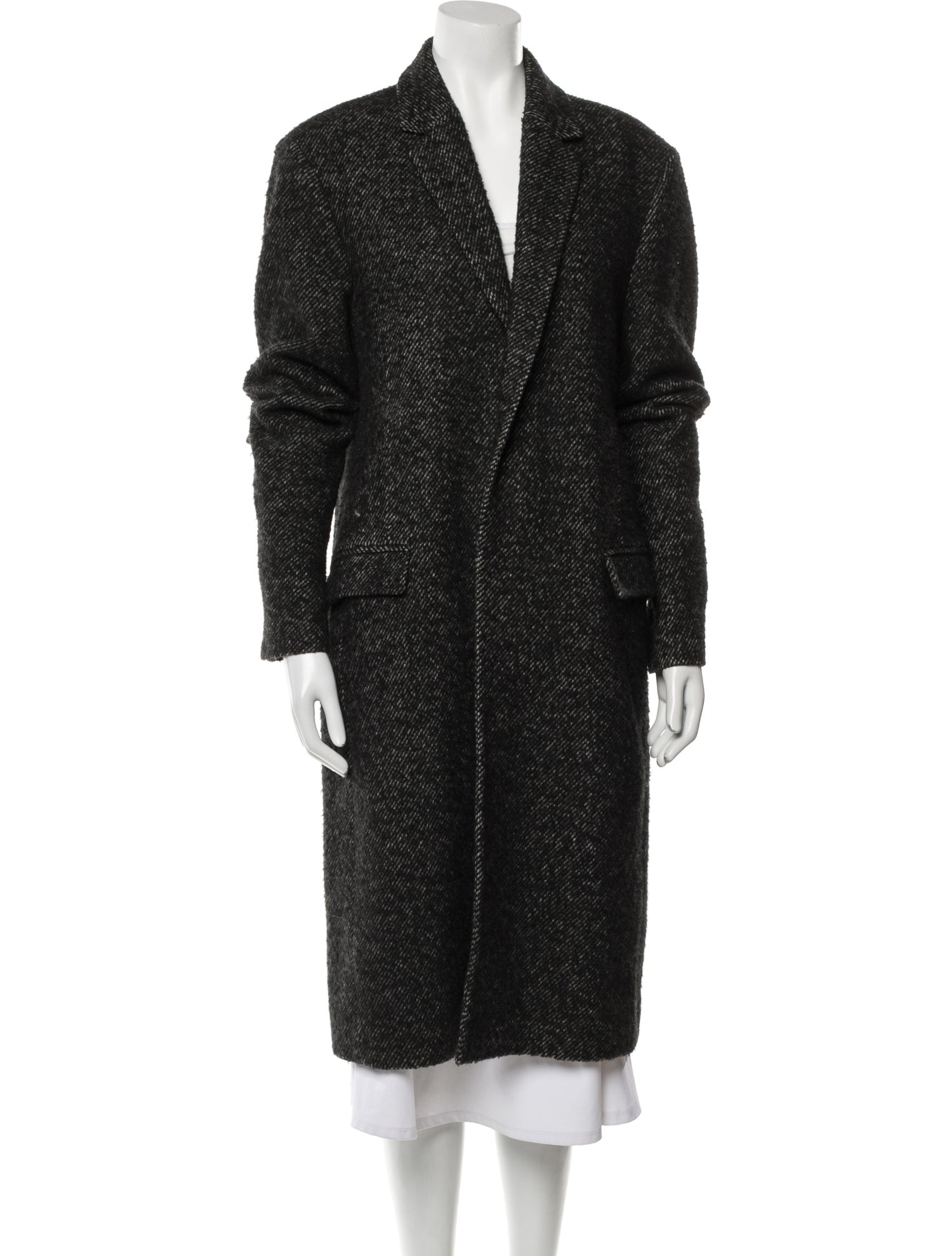 AllSaints Coat - Grey Coats, Clothing - WAQ106467 | The RealReal