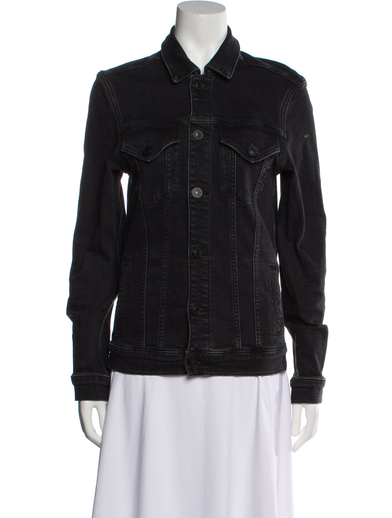 AllSaints Denim Jacket - Black Jackets, Clothing - WAQ106811 | The RealReal