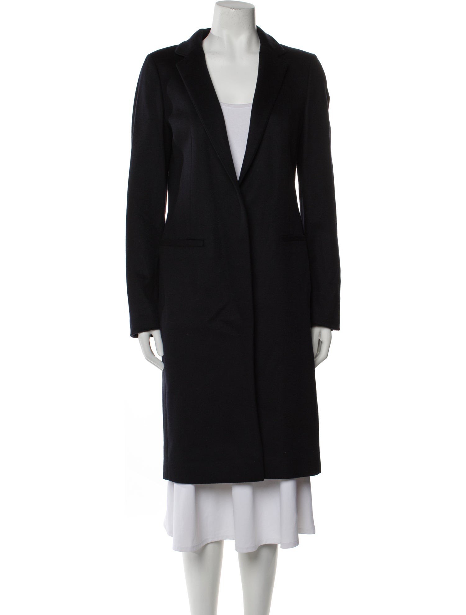 AllSaints Wool Coat - Blue Coats, Clothing - WAQ110211 | The RealReal
