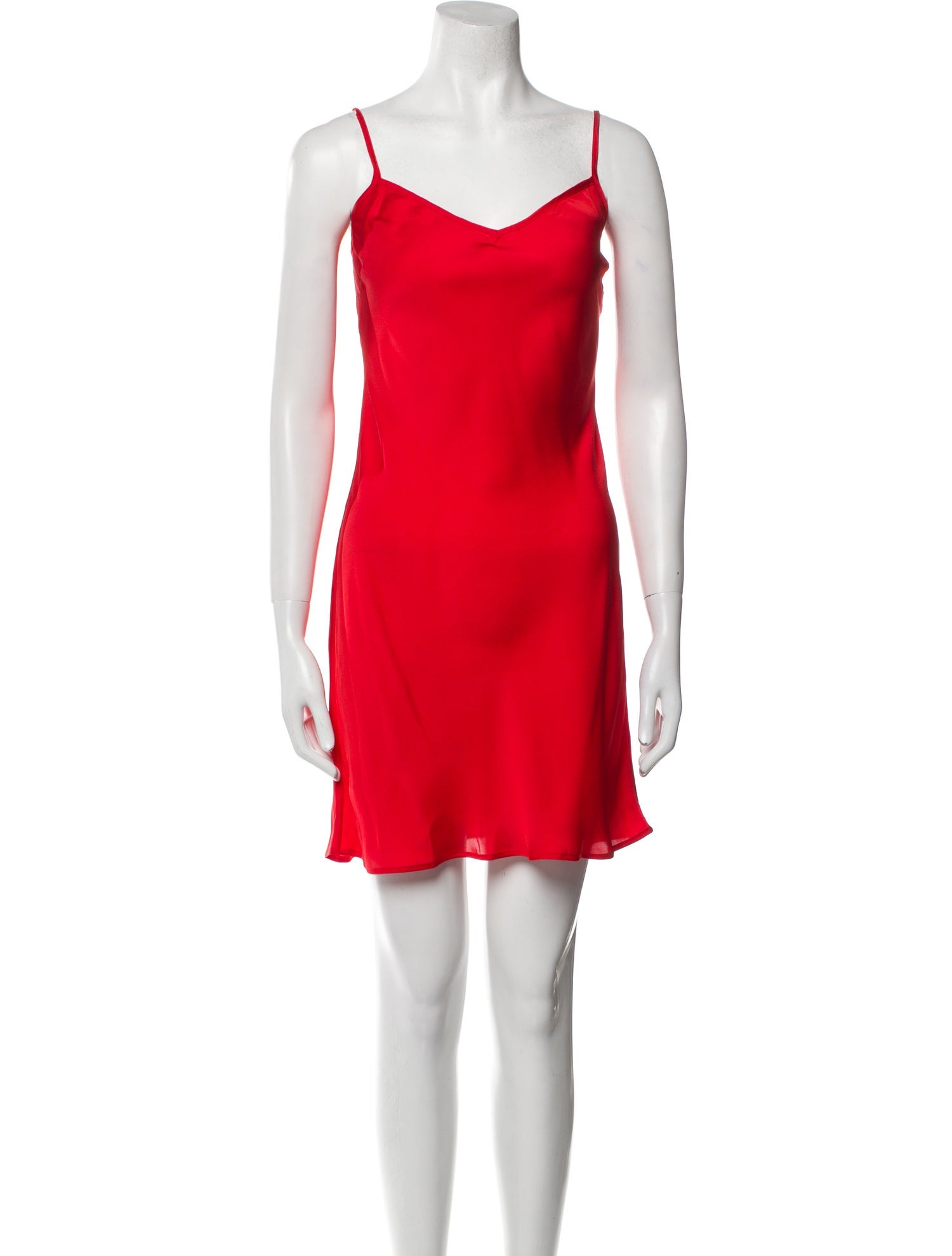 AllSaints V-Neck Mini Dress - Red Dresses, Clothing - WAQ110385 | The RealReal