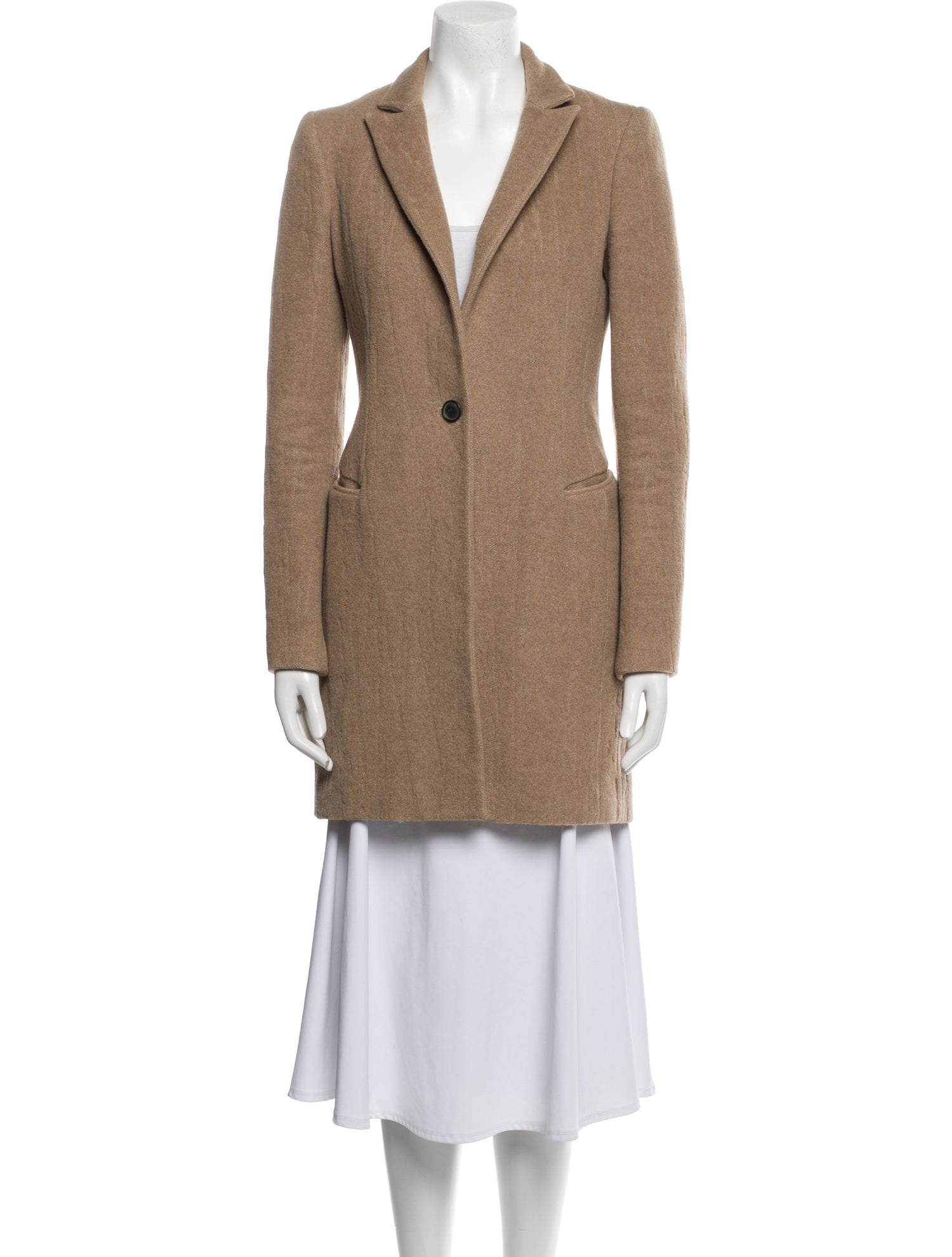 AllSaints Virgin Wool Peacoat - Neutrals Coats, Clothing - WAQ112178 | The RealReal