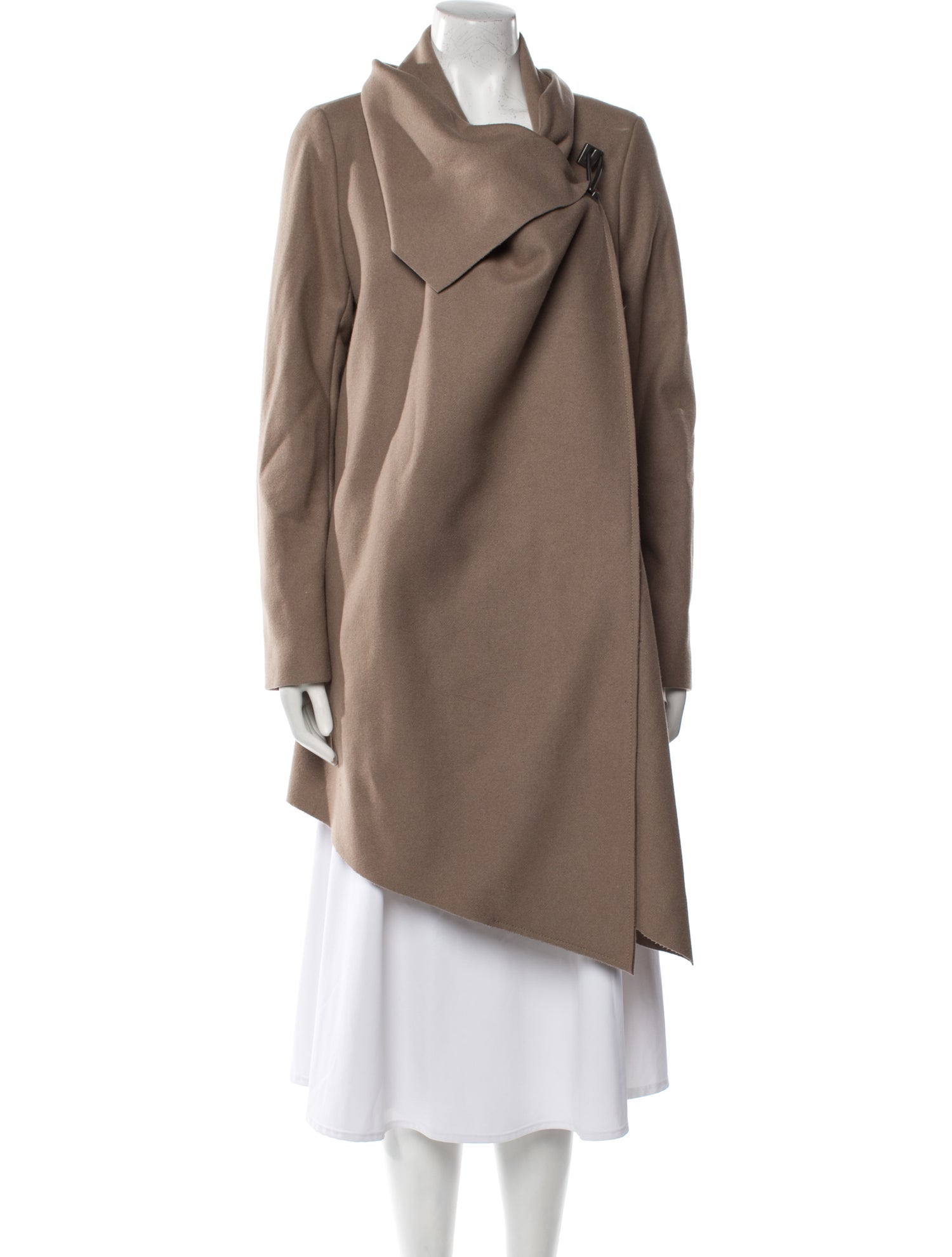 AllSaints Wool Coat - Neutrals Coats, Clothing - WAQ112780 | The RealReal