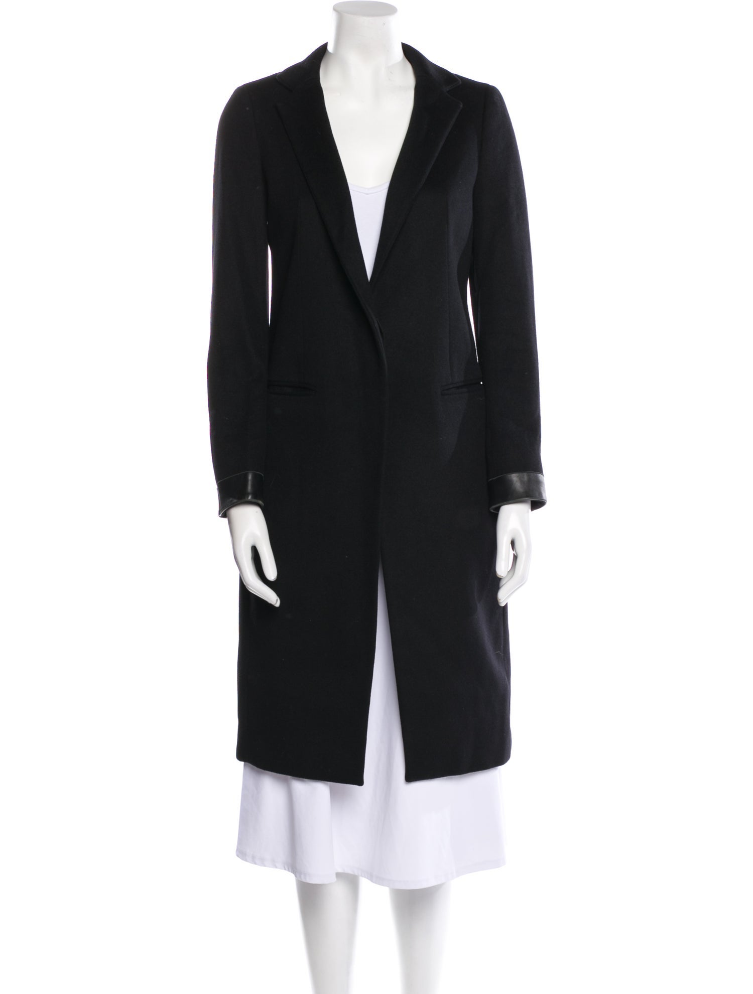 AllSaints Wool Coat - Black Coats, Clothing - WAQ113782 | The RealReal