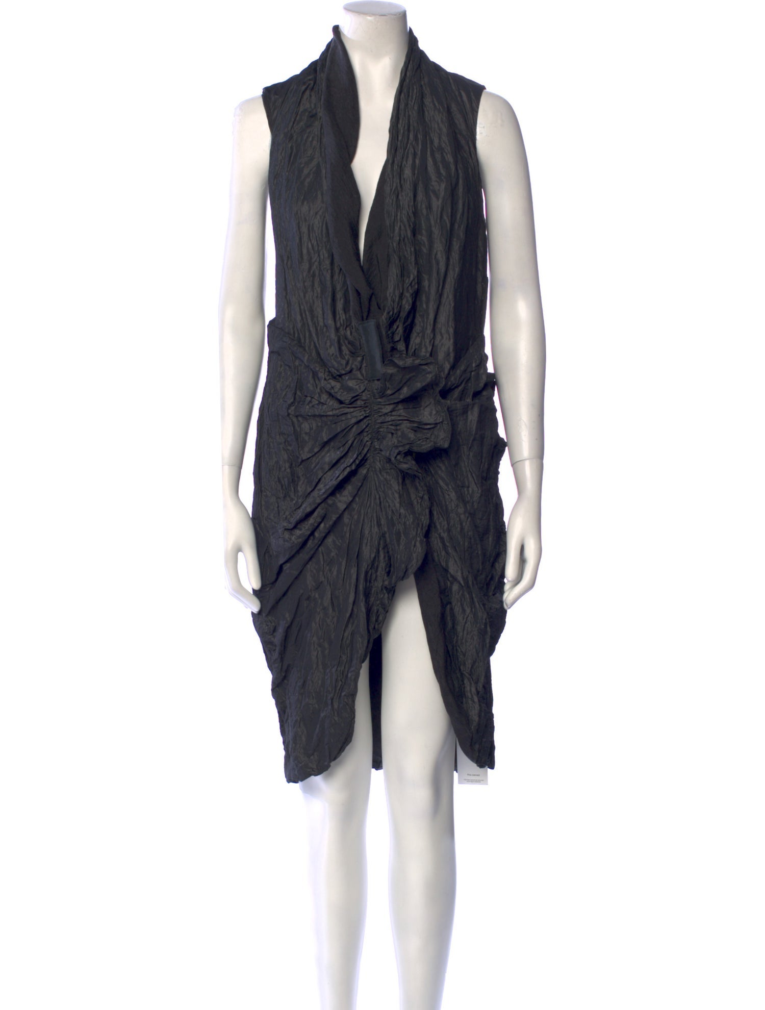 AllSaints V-Neck Midi Length Dress - Grey Dresses, Clothing - WAQ114064 | The RealReal