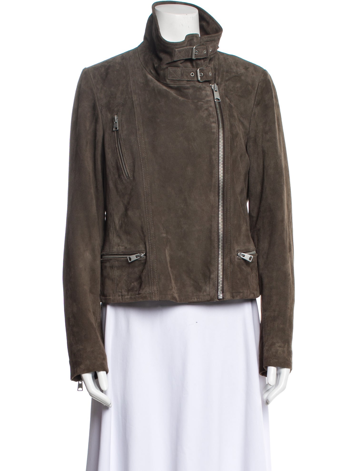 Theory Goat Leather Jacket - Brown Jackets, Clothing - WTE221853 | The ...