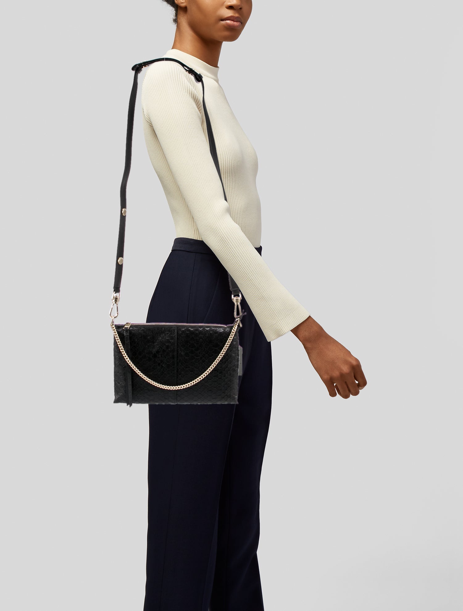 Sandro Suede Crossbody Bag - Black Crossbody Bags, Handbags - WS2159758 ...