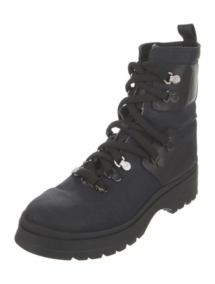 Alexandre Birman Leather Bow Accents Combat Boots - Black Boots, Shoes ...