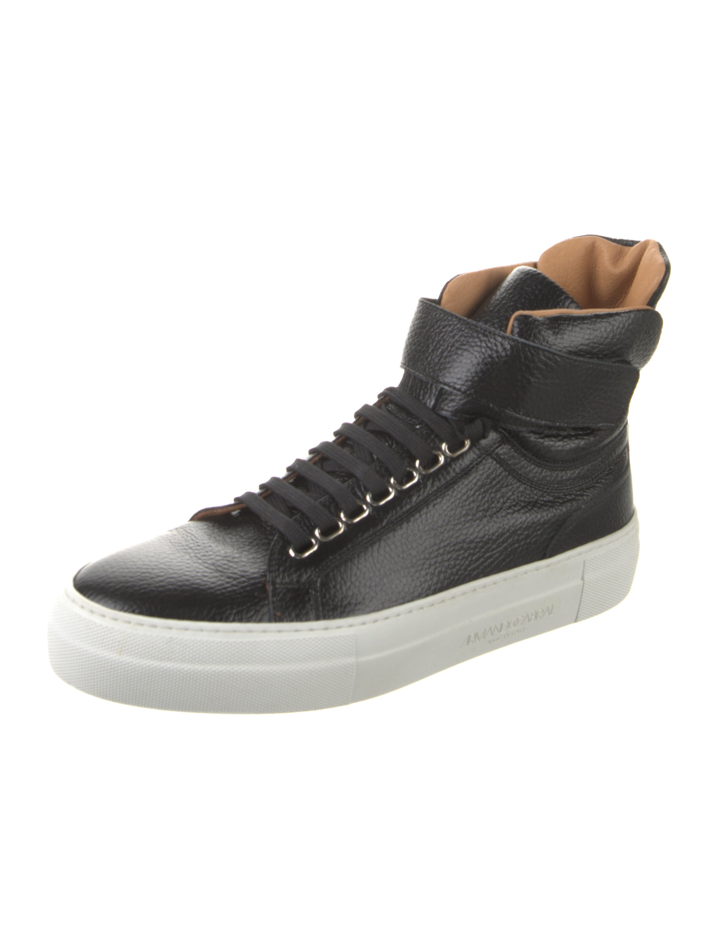 Armando Cabral Leather Sneakers - Black Sneakers, Shoes - WARMD20105 ...