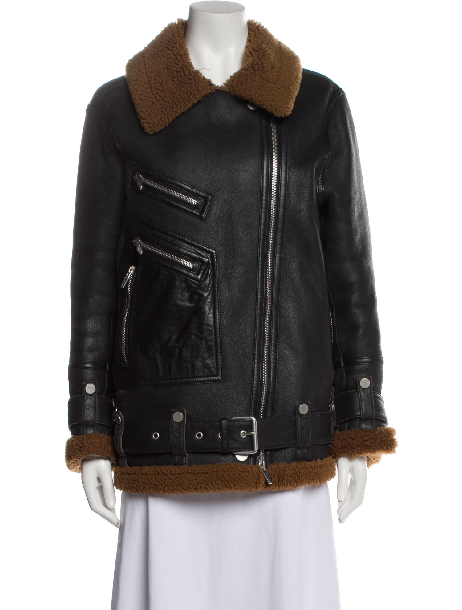 The Arrivals Lambswool Biker Jacket - Grey Jackets, Clothing ...