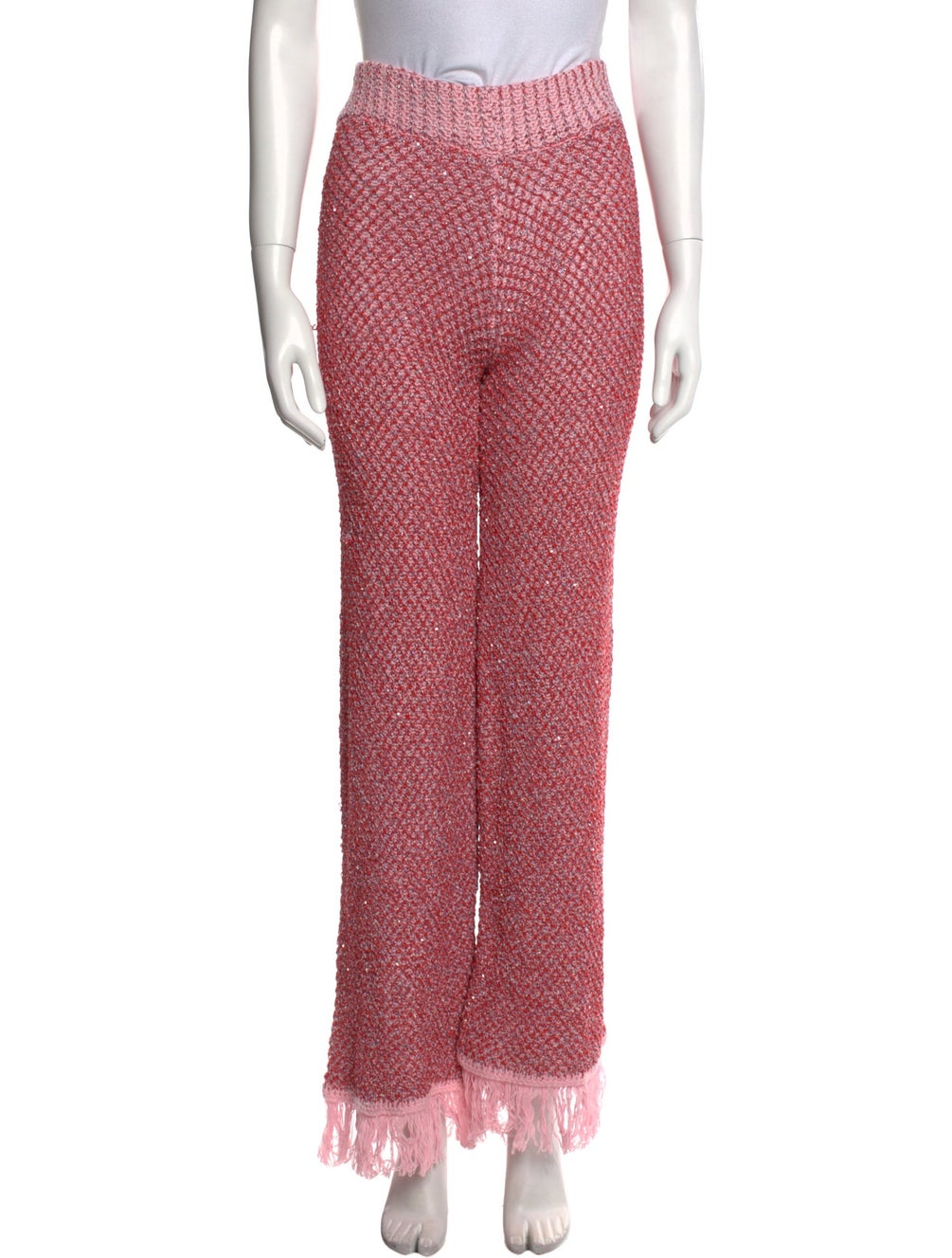 Asta Resort Printed Wide Leg Pants - Pink, 9.5" Rise Pants, Clothing ...