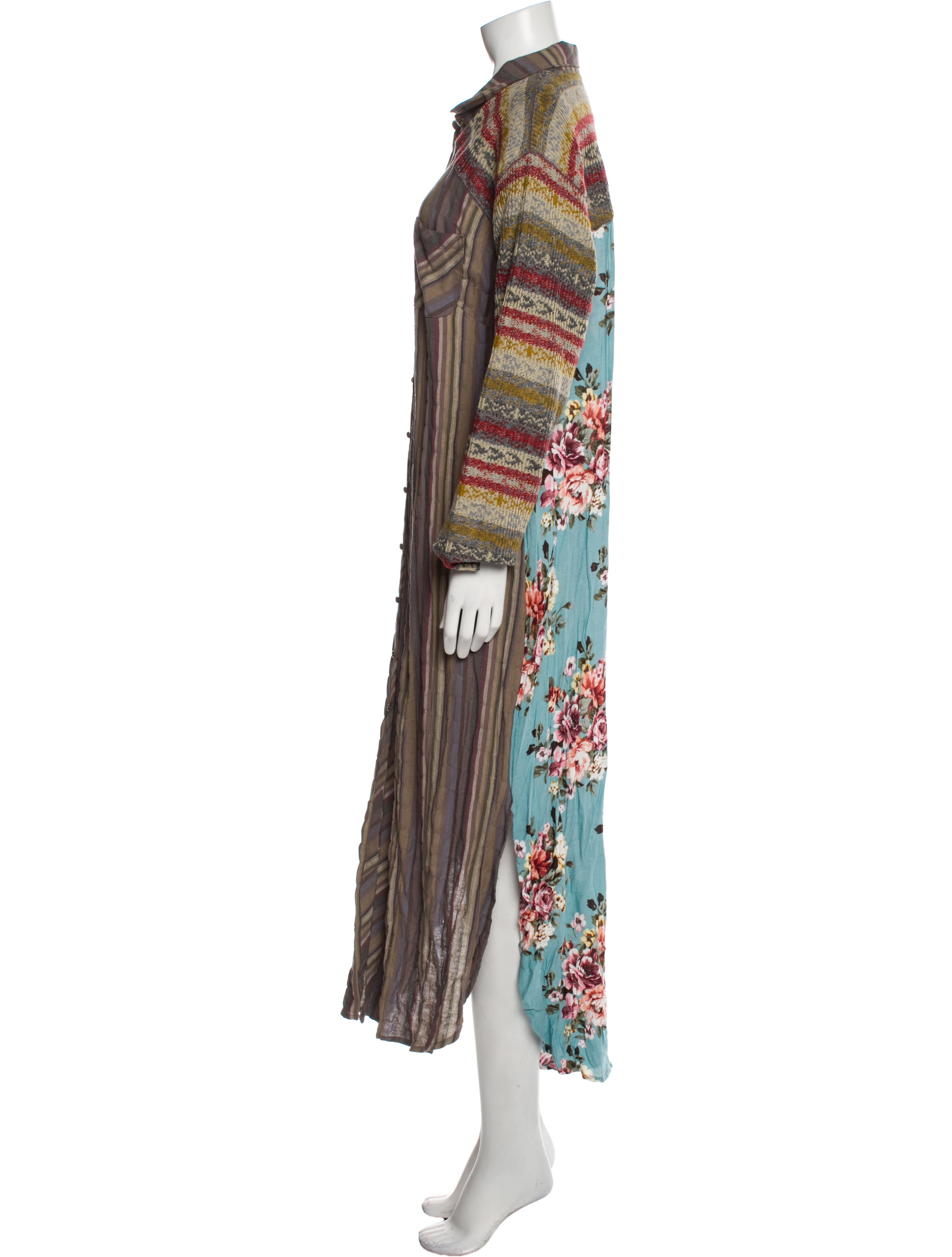 Aratta Silent Journey Striped Long Dress - Brown Dresses, Clothing ...