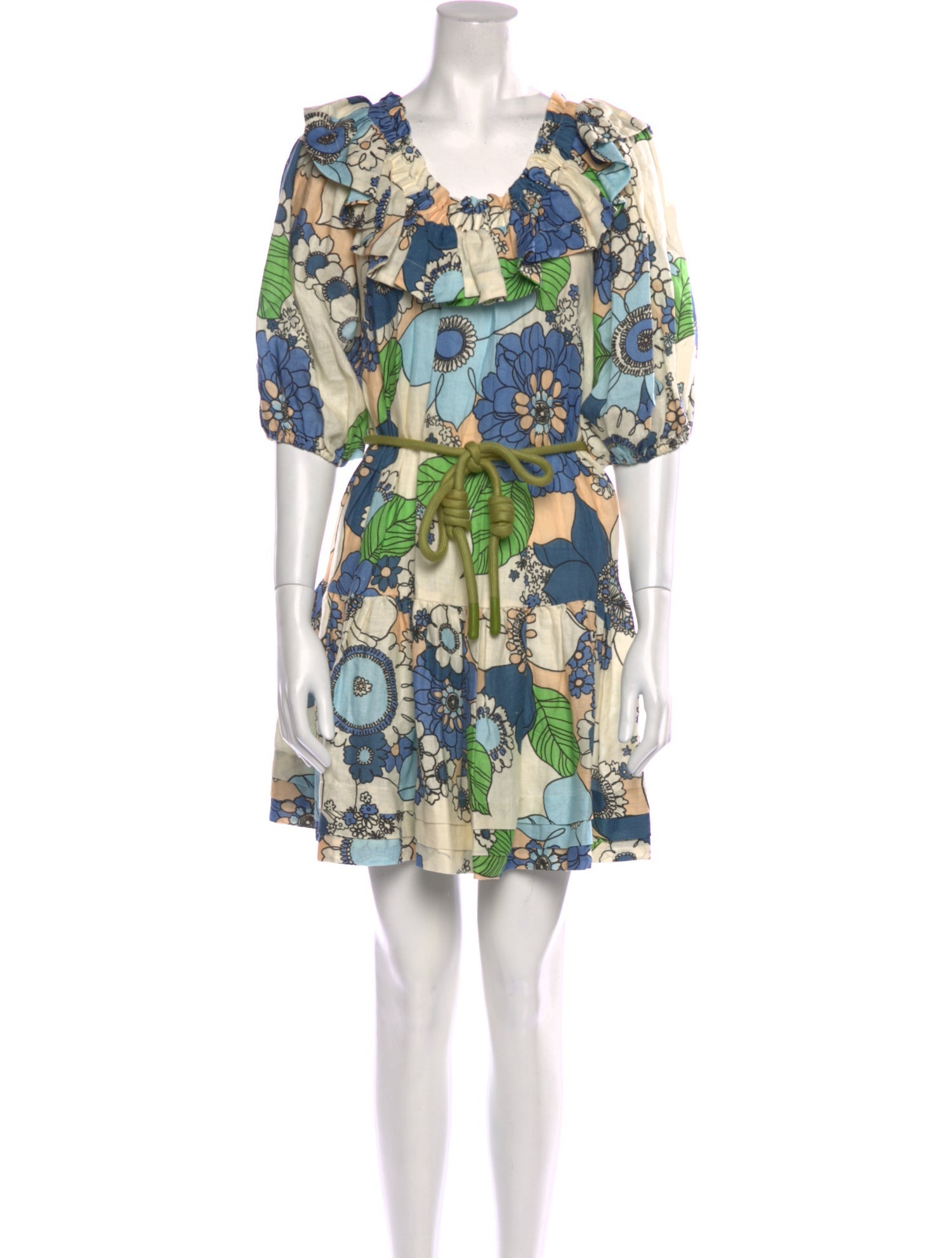 ALÉMAIS Floral Print Mini Dress - Dresses, Clothing - WASLI20947 | The ...