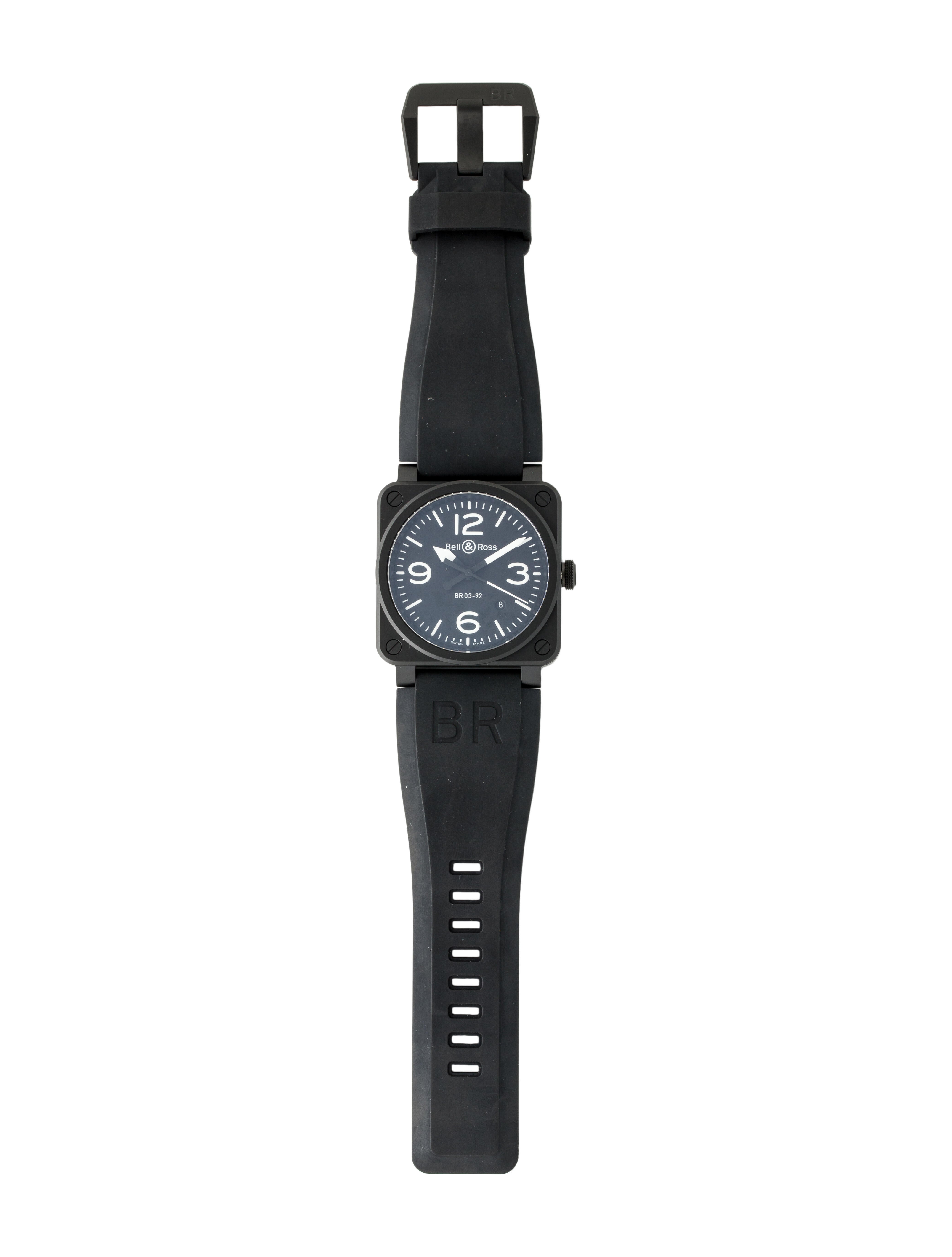 Bell & Ross BR 03-92 Black Matte Watch - BR0392-BL-CE | The RealReal