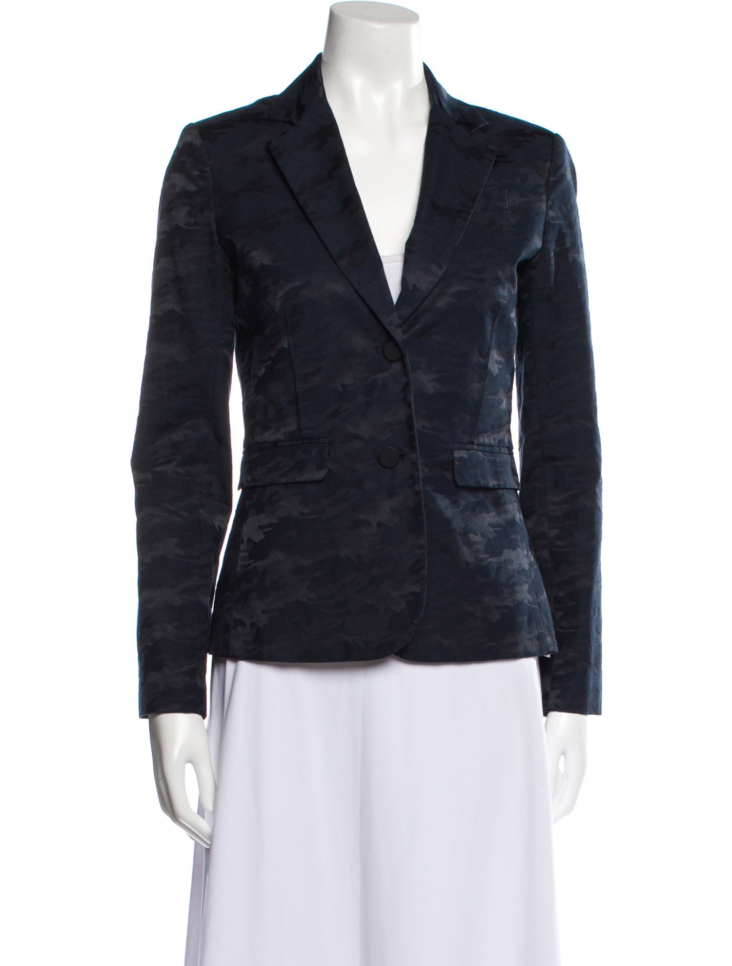 ATM Anthony Thomas Melillo Camouflage Print Blazer - Blue Jackets ...