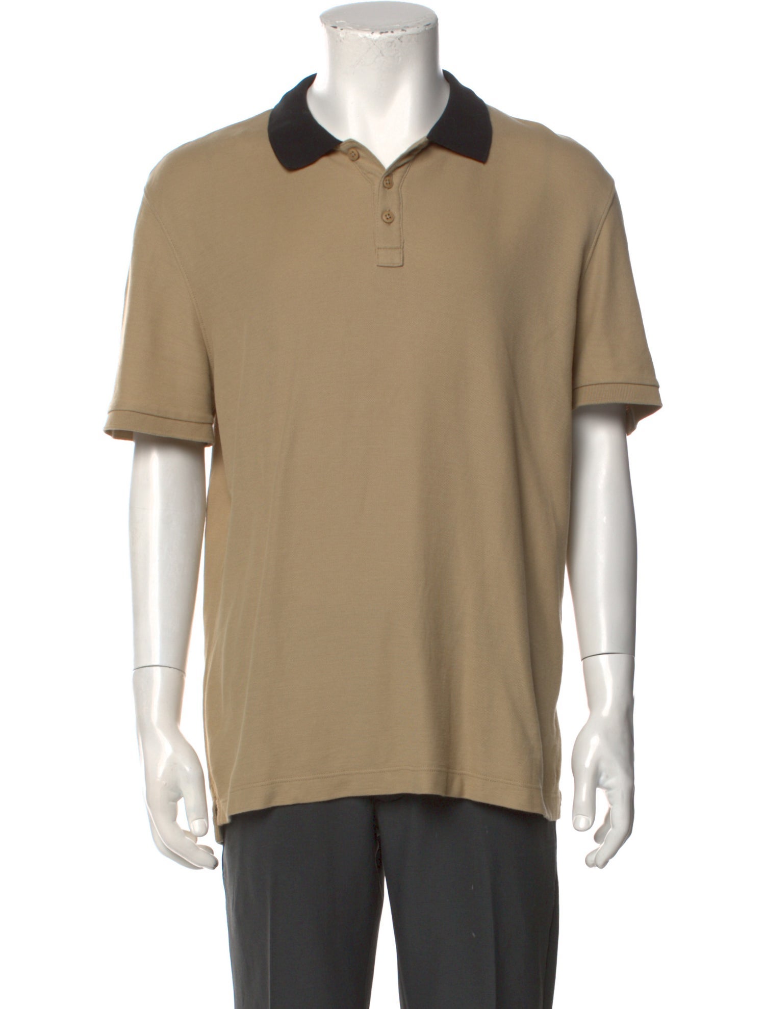 ATM Anthony Thomas Melillo Crew Neck Short Sleeve Polo Shirt - Neutrals ...