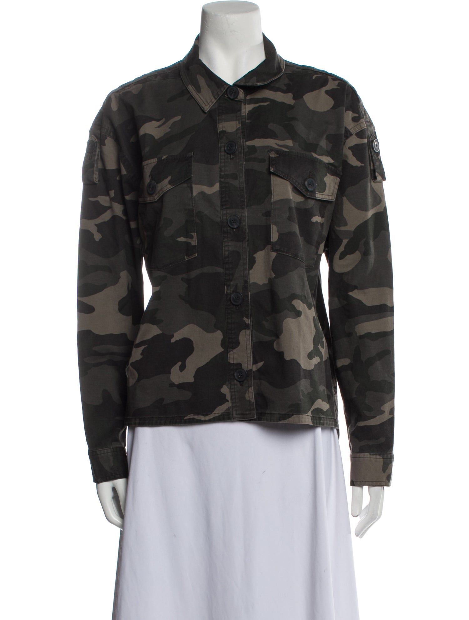 ATM Anthony Thomas Melillo Camouflage Print Denim Jacket w/ Tags ...