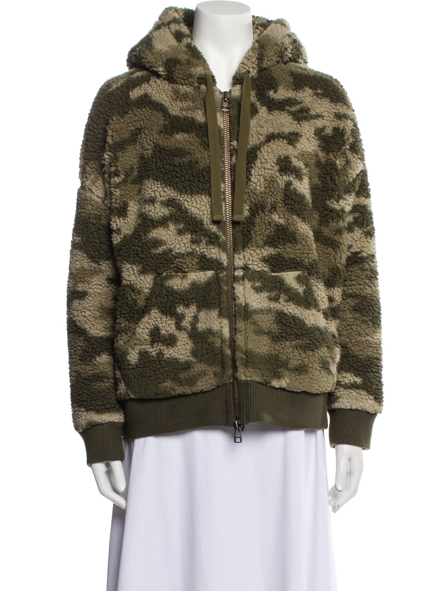 ATM Anthony Thomas Melillo Printed Faux Fur Jacket - Green Jackets ...
