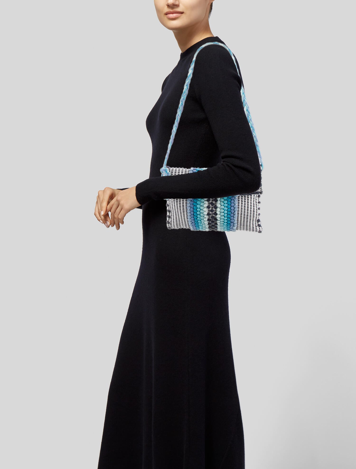 Antonello Tedde Knit Shoulder Bag - Blue Shoulder Bags, Handbags ...