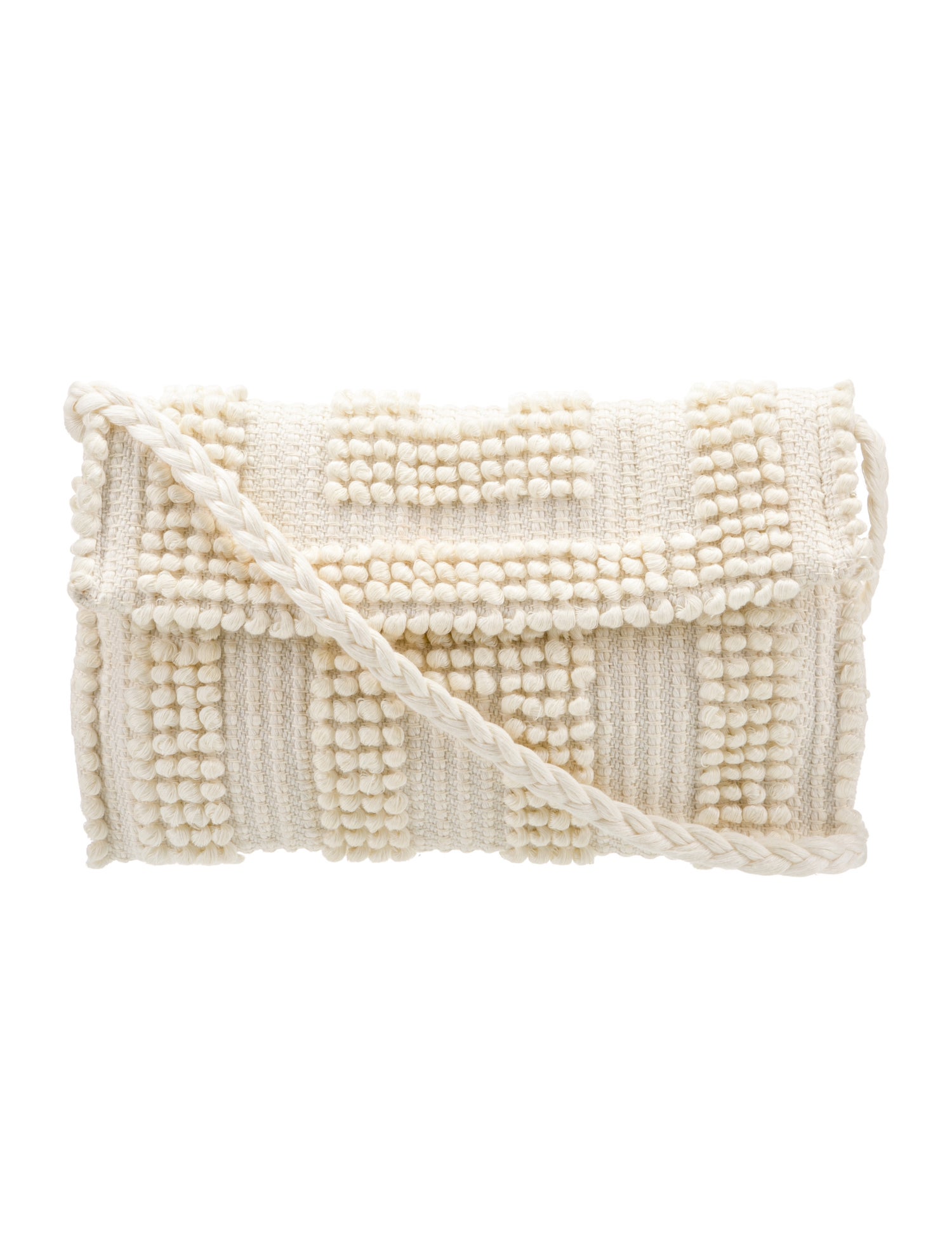 Antonello Tedde Pom-Pom Embellished Knit Crossbody Bag - Neutrals ...
