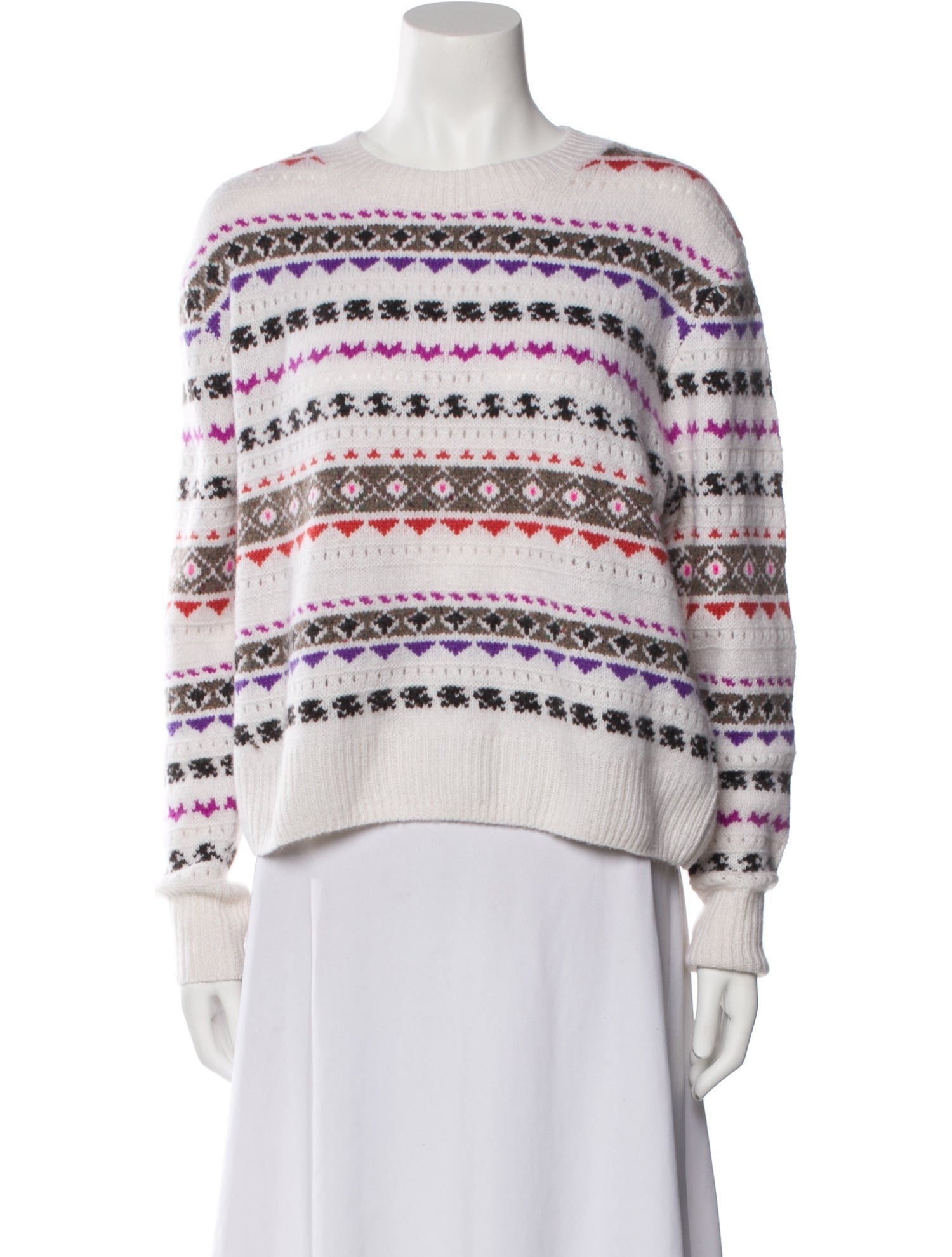 Autumn Cashmere Cashmere Striped Sweater - Neutrals Knitwear, Clothing ...