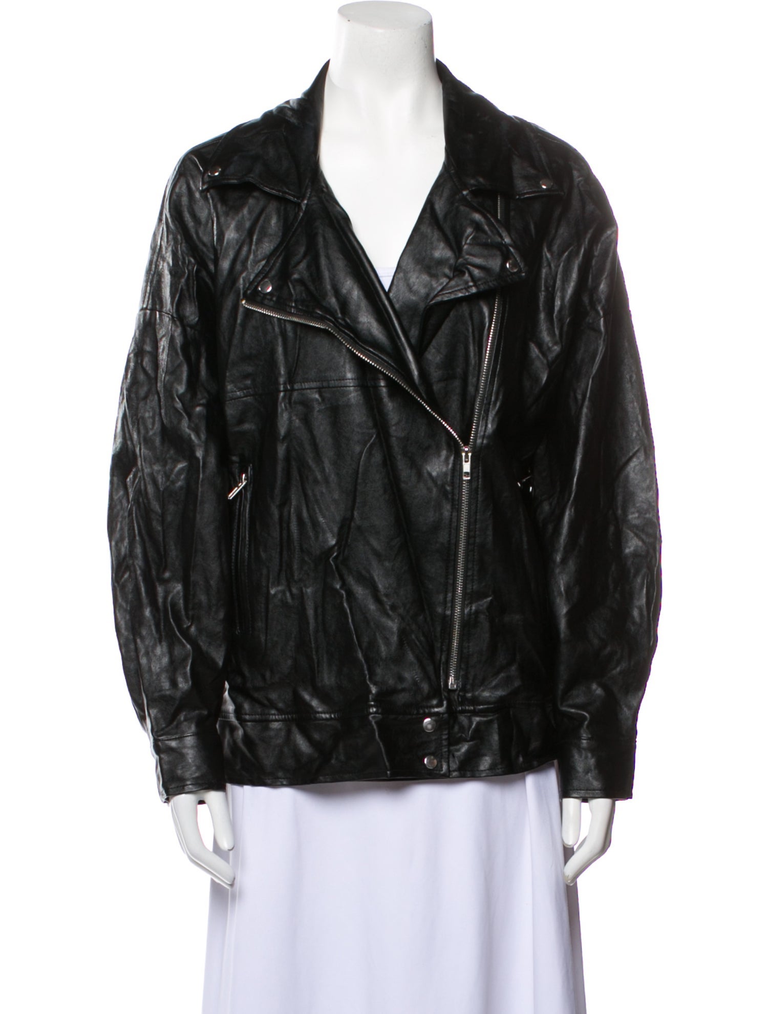 AUDREY 3+1 Biker Jacket - Black Jackets, Clothing - WAUGF20006 | The ...