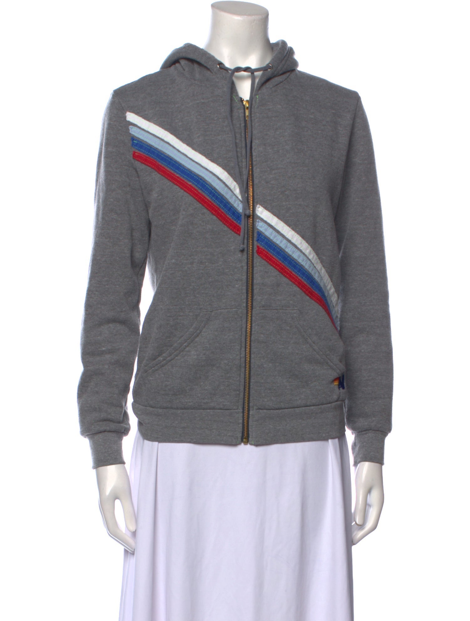 Aviator Nation Striped Jacket - Grey Jackets, Clothing - WAVIS44145 ...