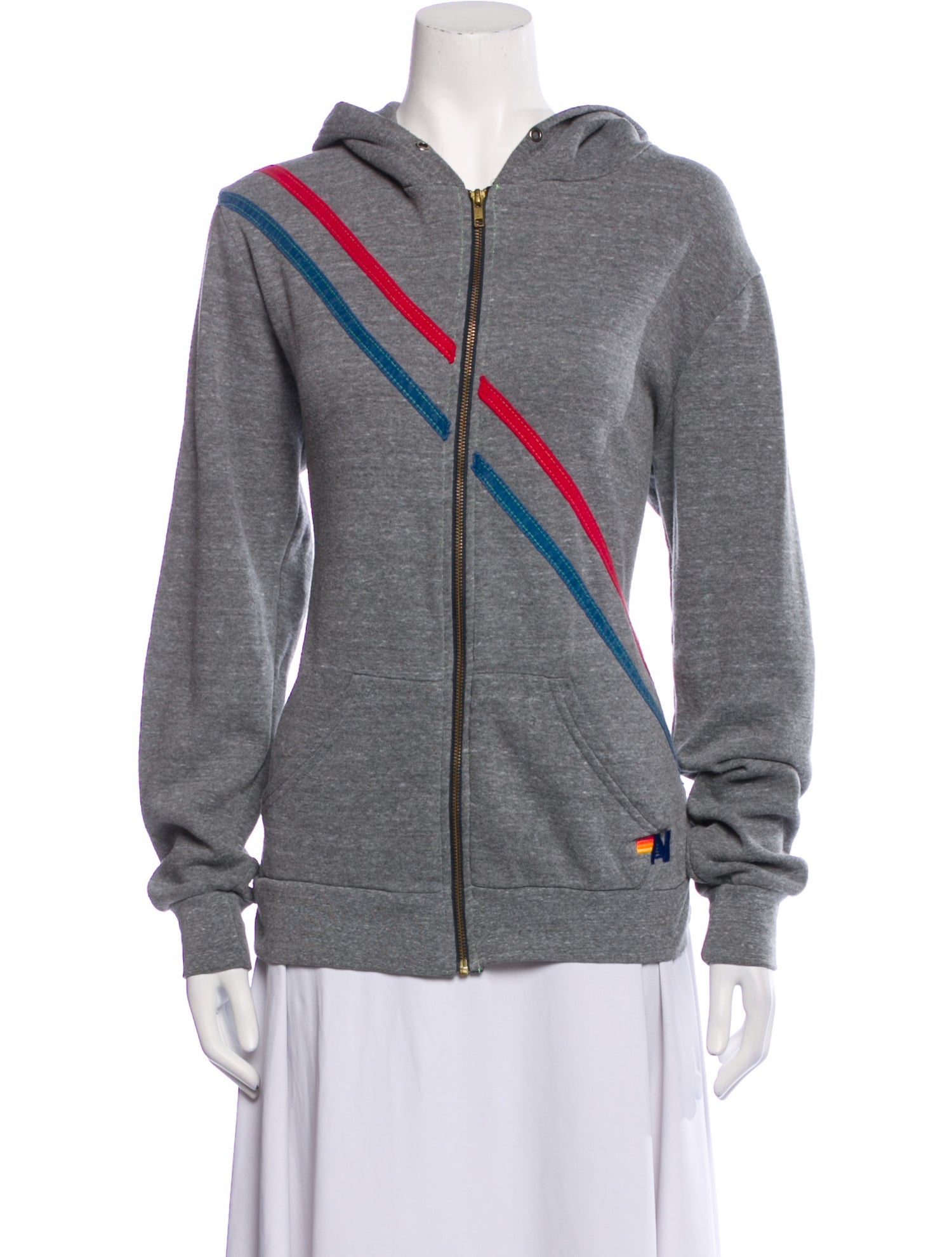 Aviator Nation Striped Jacket - Grey Jackets, Clothing - WAVIS47530 ...