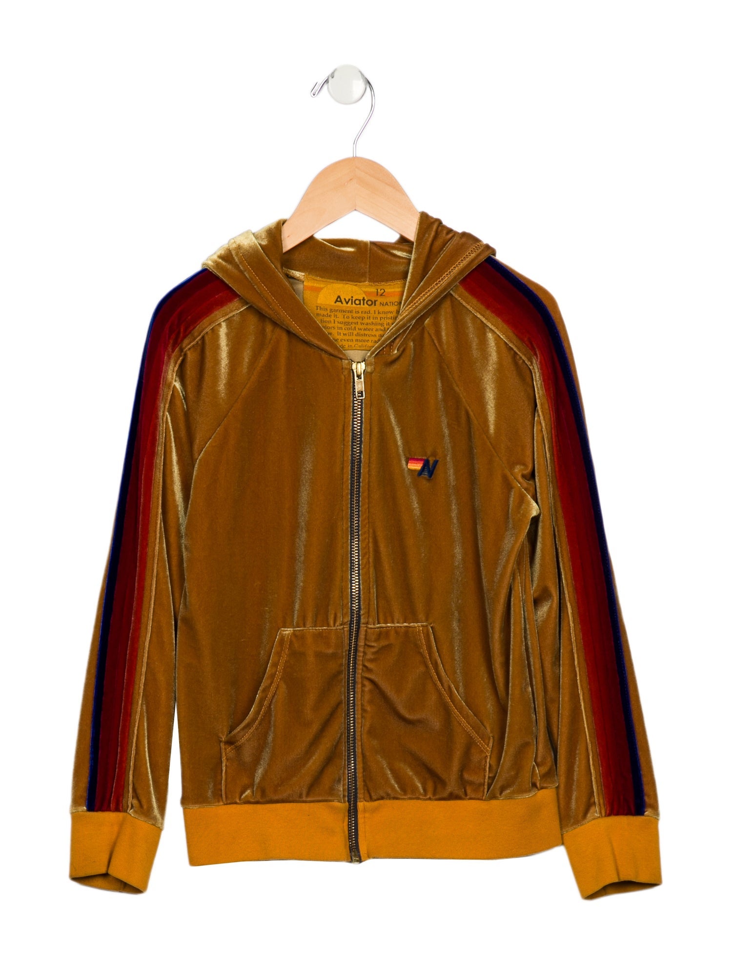 Aviator Nation Girls' Jacket - Gold Sizes 7-16, Boys - WAVIS55632 | The ...