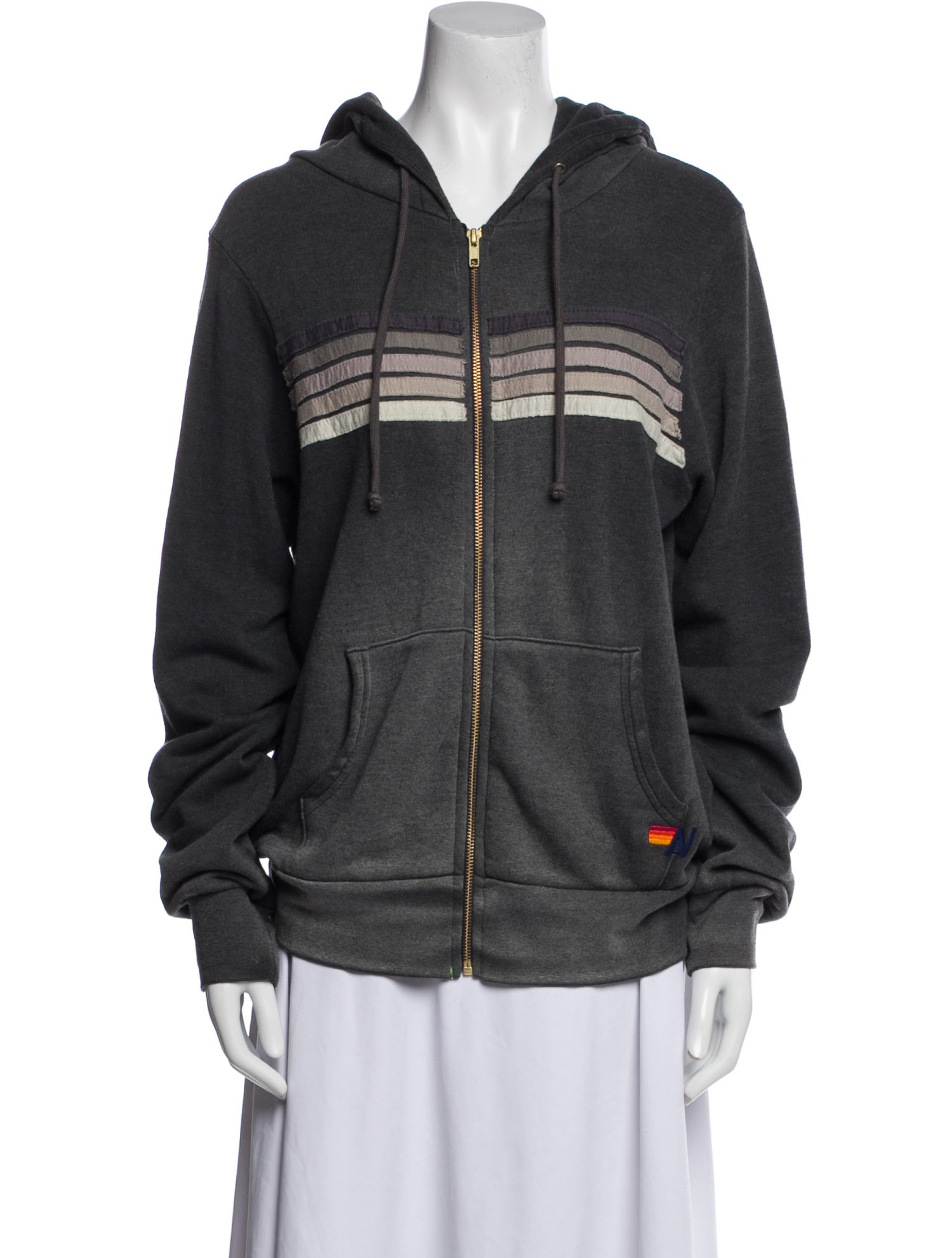 Aviator Nation Striped Jacket - Grey Jackets, Clothing - WAVIS63717 ...