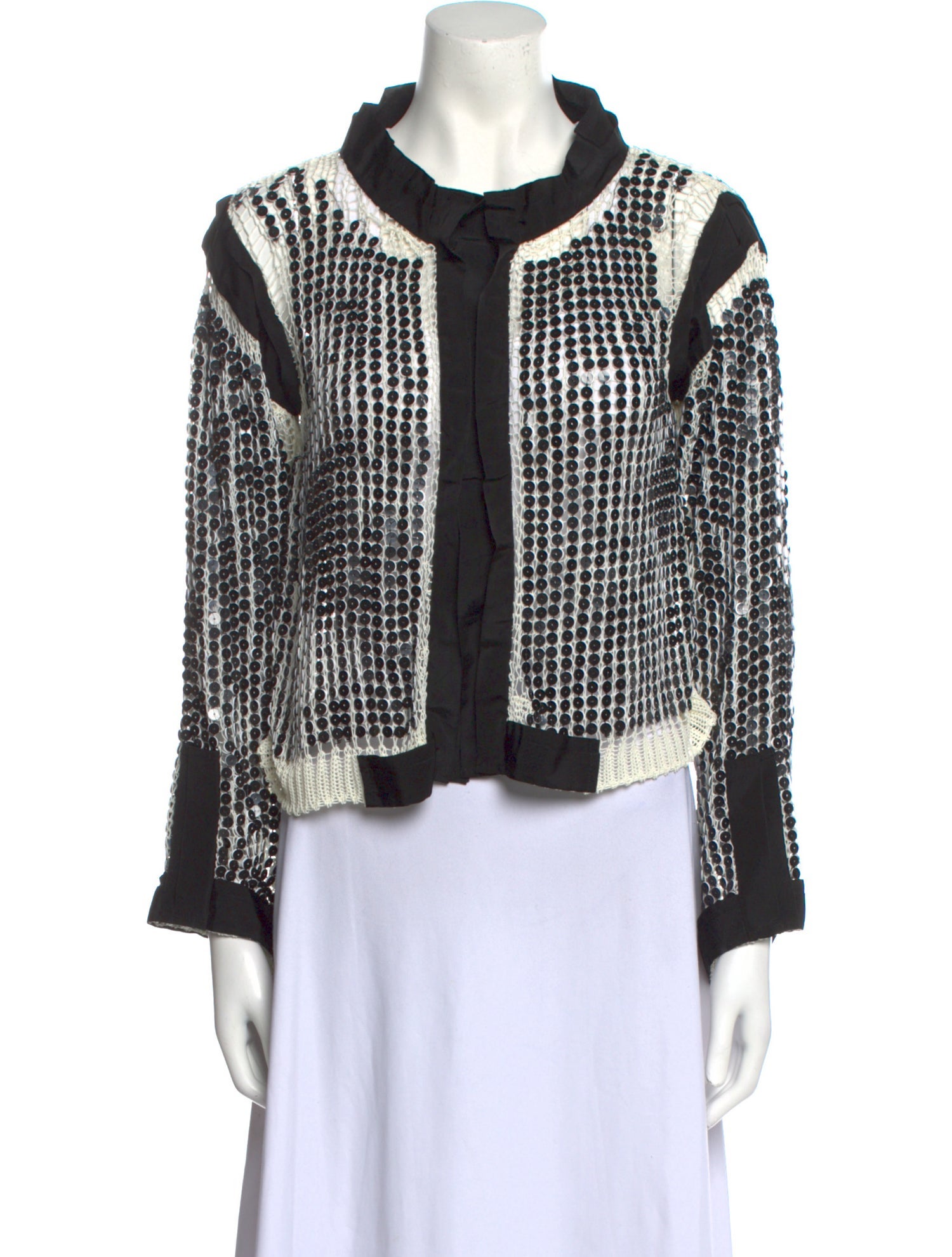 Aviu Houndstooth Print Evening Jacket - Black Jackets, Clothing ...