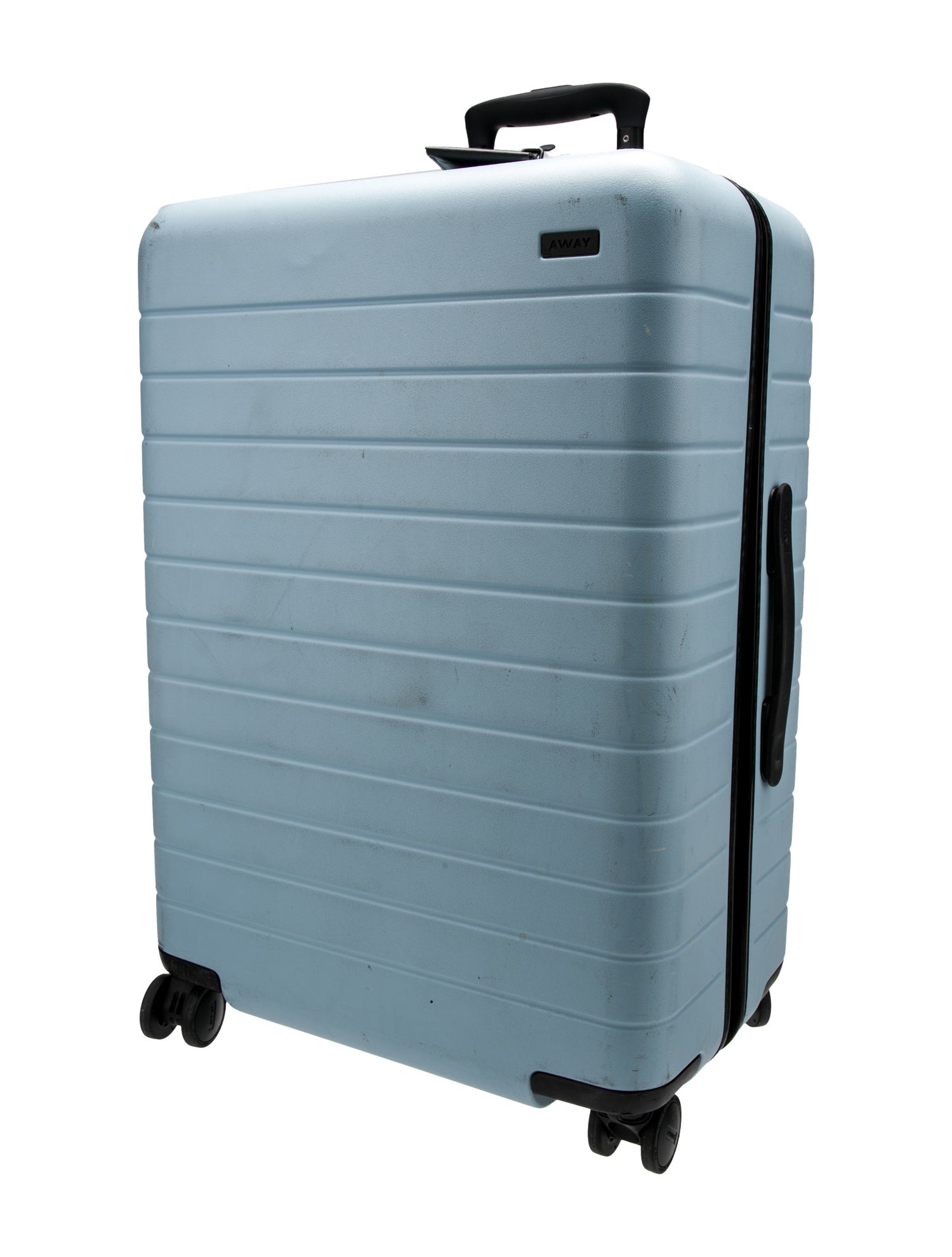 Away Plastic Rolling Suitcase - Blue Luggage and Travel, Handbags ...