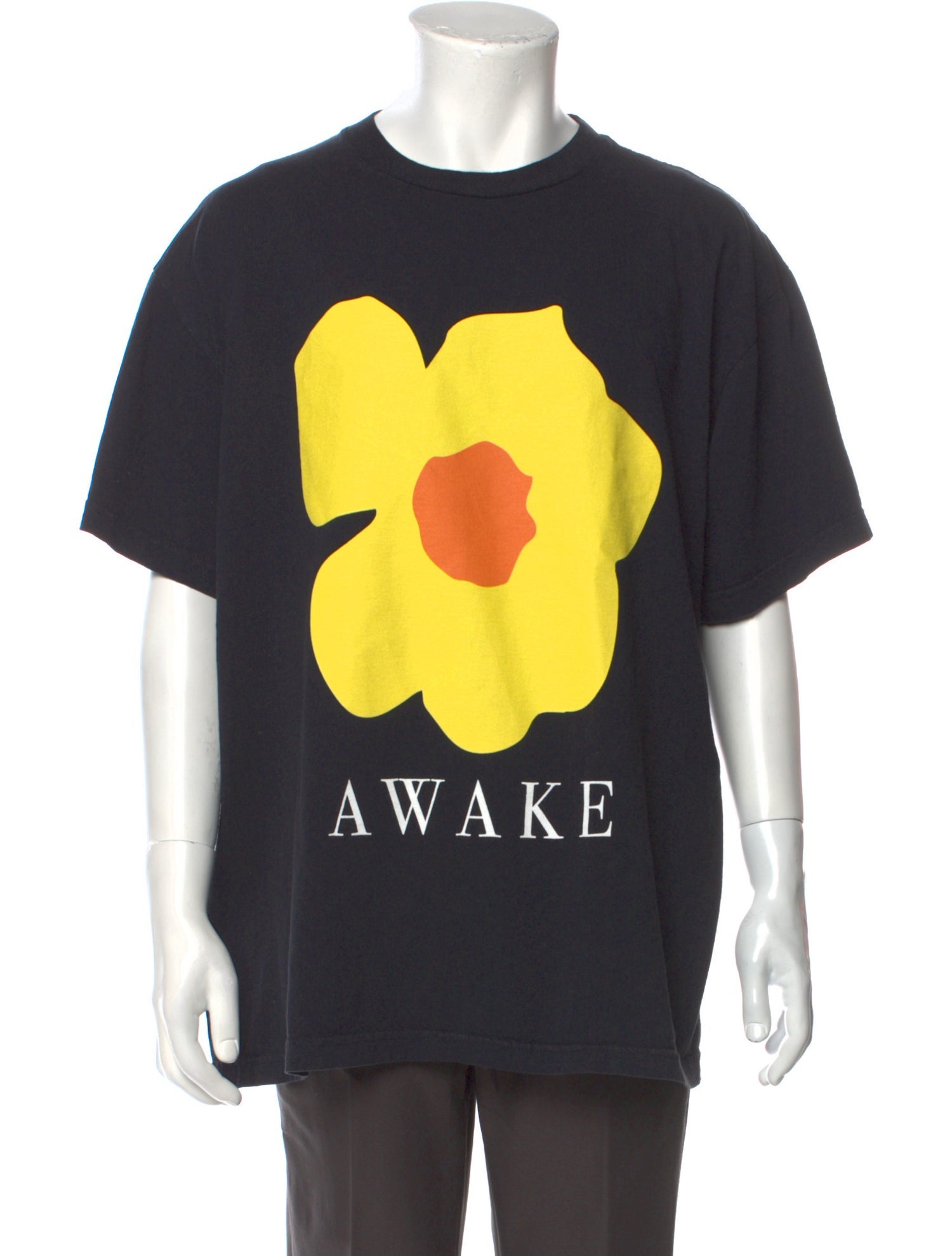 Awake NY Graphic Print Crew Neck T-Shirt - Blue T-Shirts, Clothing ...