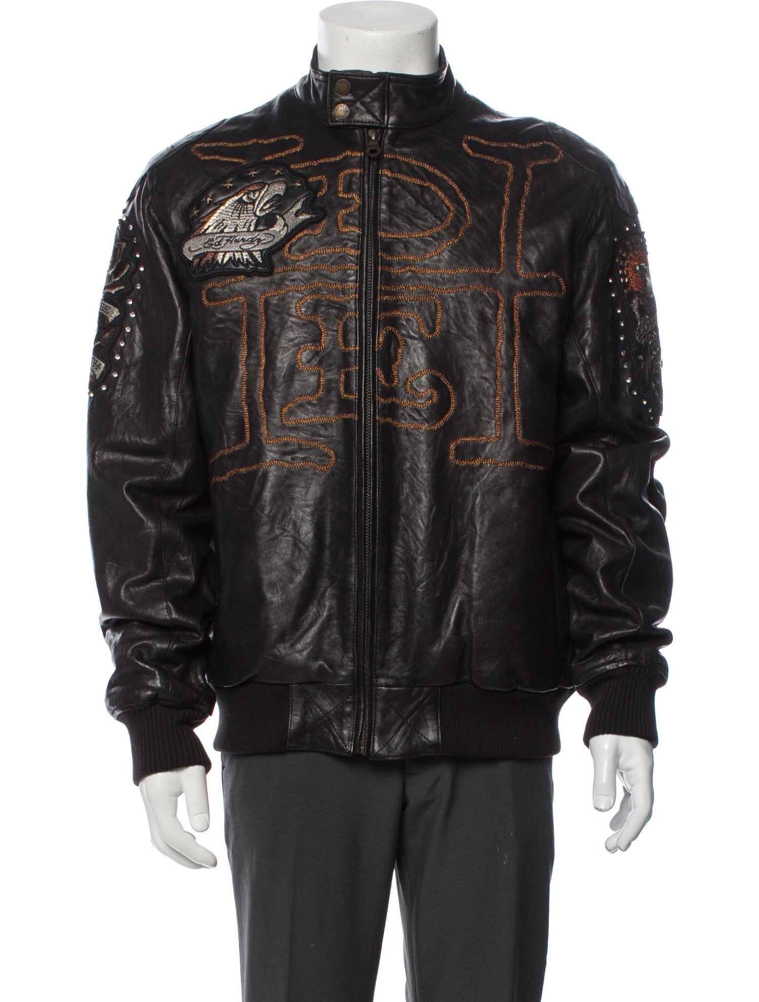 Avirex Leather Moto Jacket - Black Outerwear, Clothing - WAXVE20115 ...