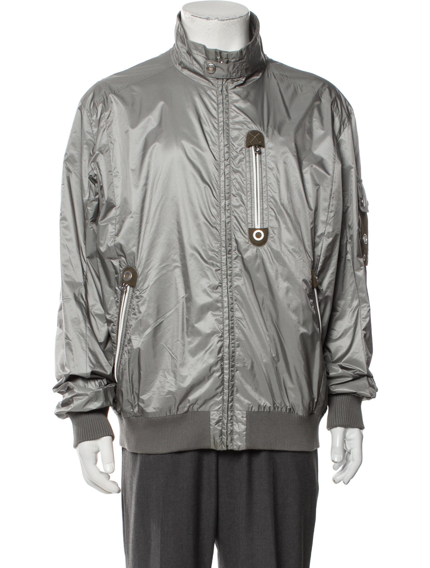 Louis Vuitton Nylon Windbreaker Jacket - Green Outerwear, Clothing ...