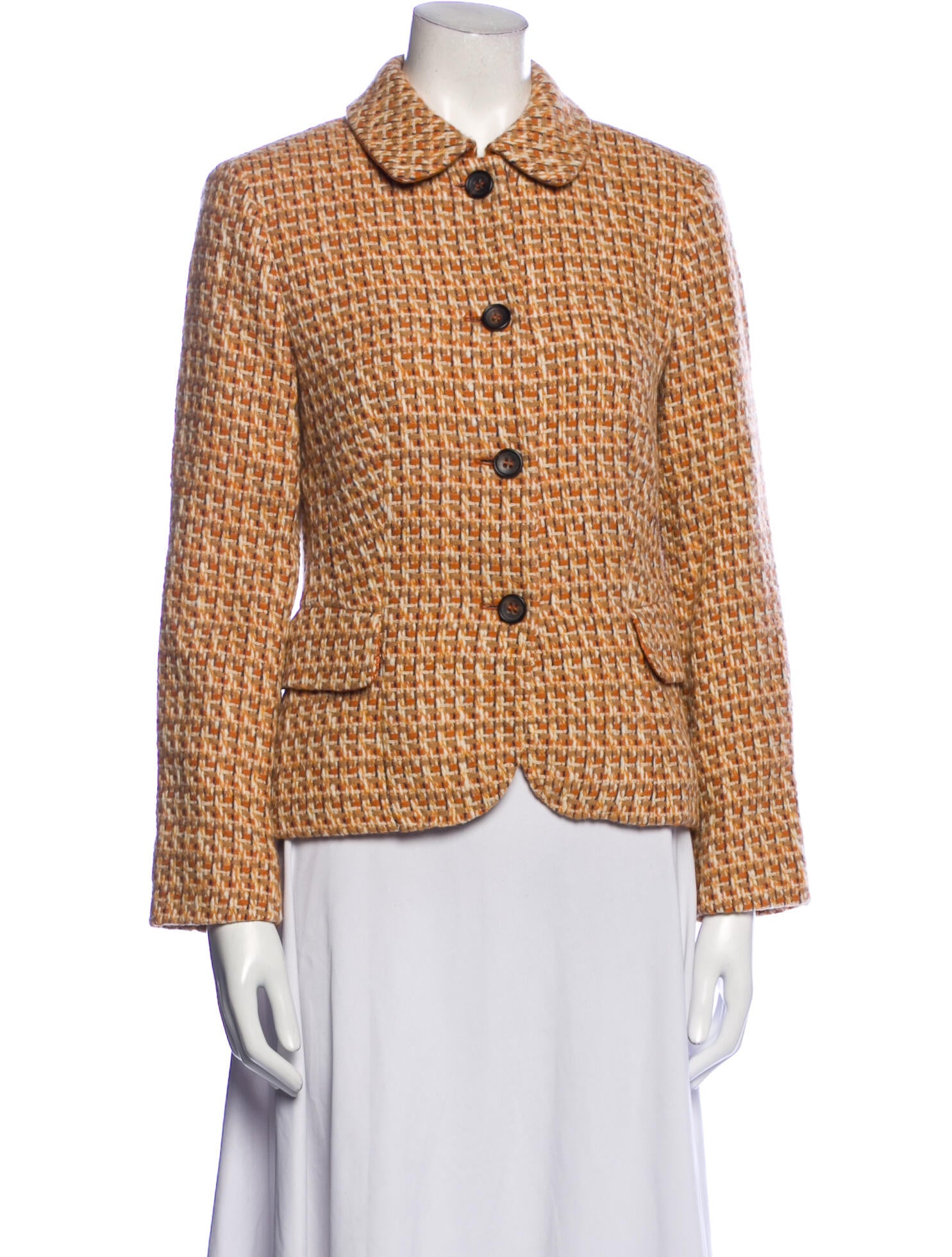 Bogner Tweed Pattern Jacket - Orange Jackets, Clothing - WB138205 | The ...