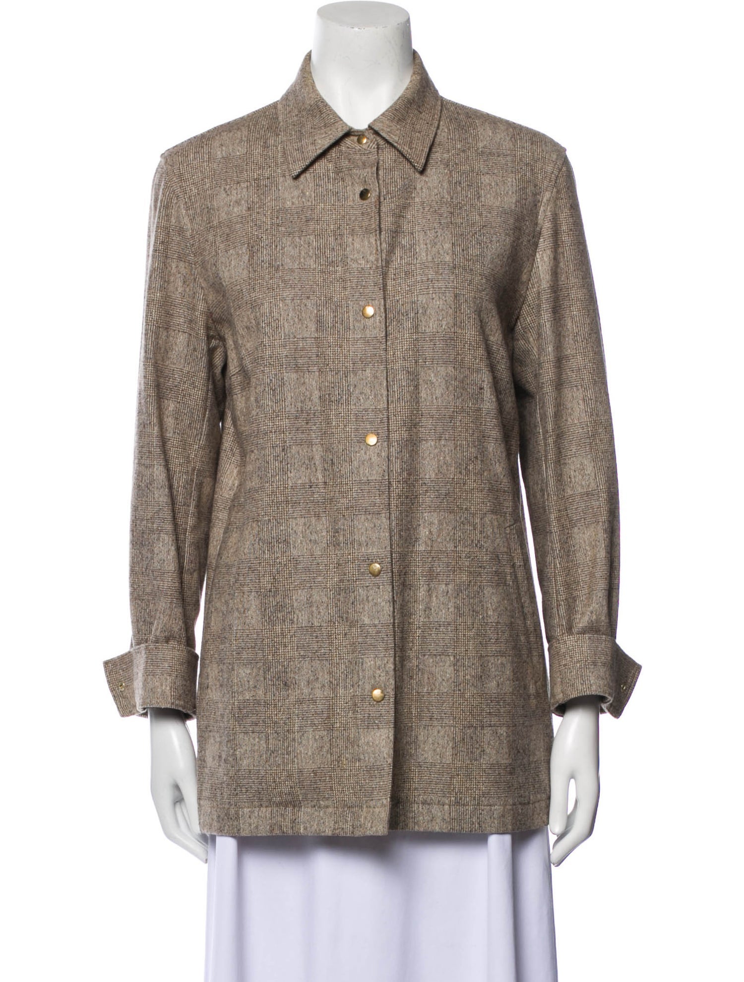 Amina Rubinacci Tweed Pattern Coat - Blue Coats, Clothing - WAMRU22204 ...