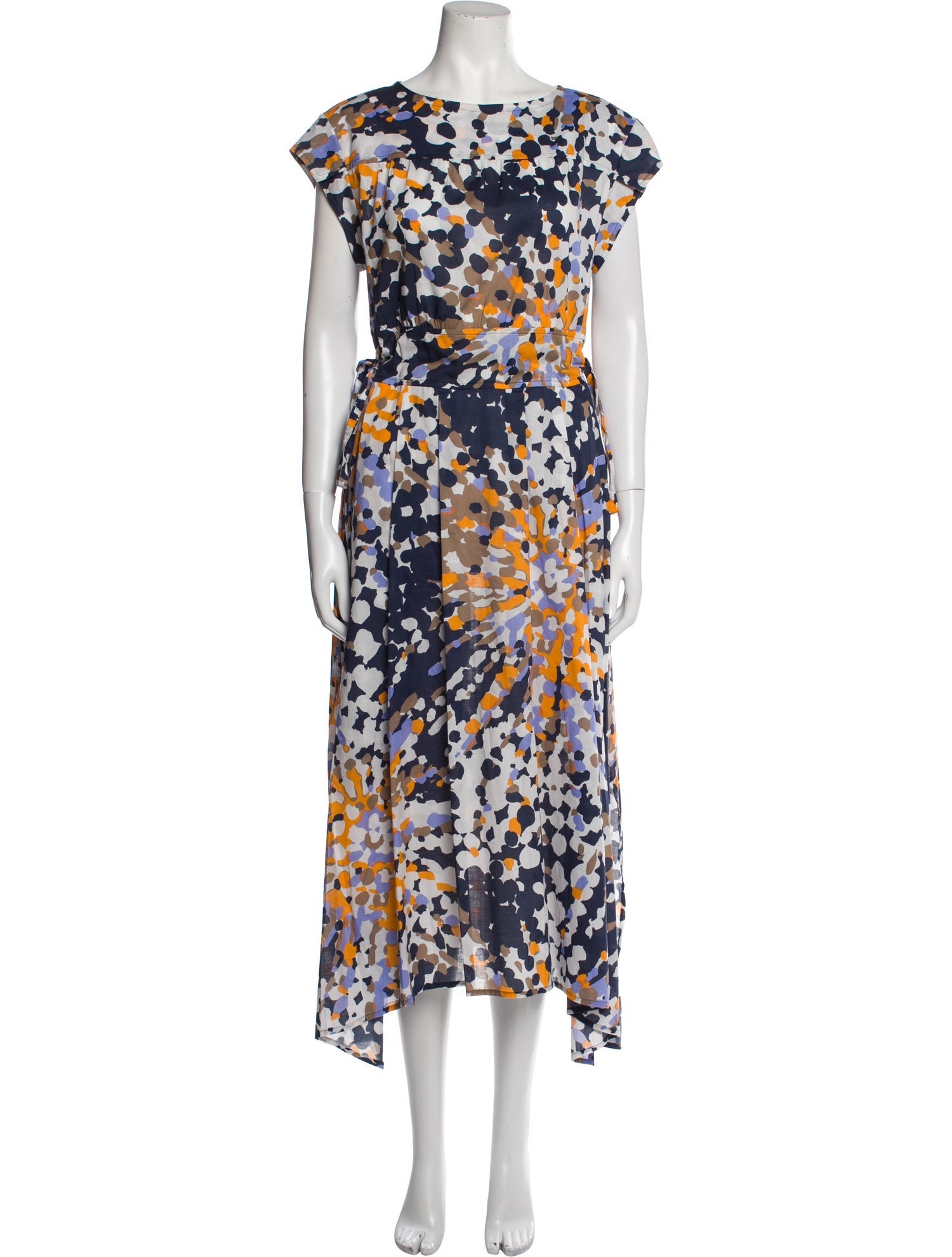 Bogner Floral Print Long Dress w/ Tags - Blue Dresses, Clothing ...