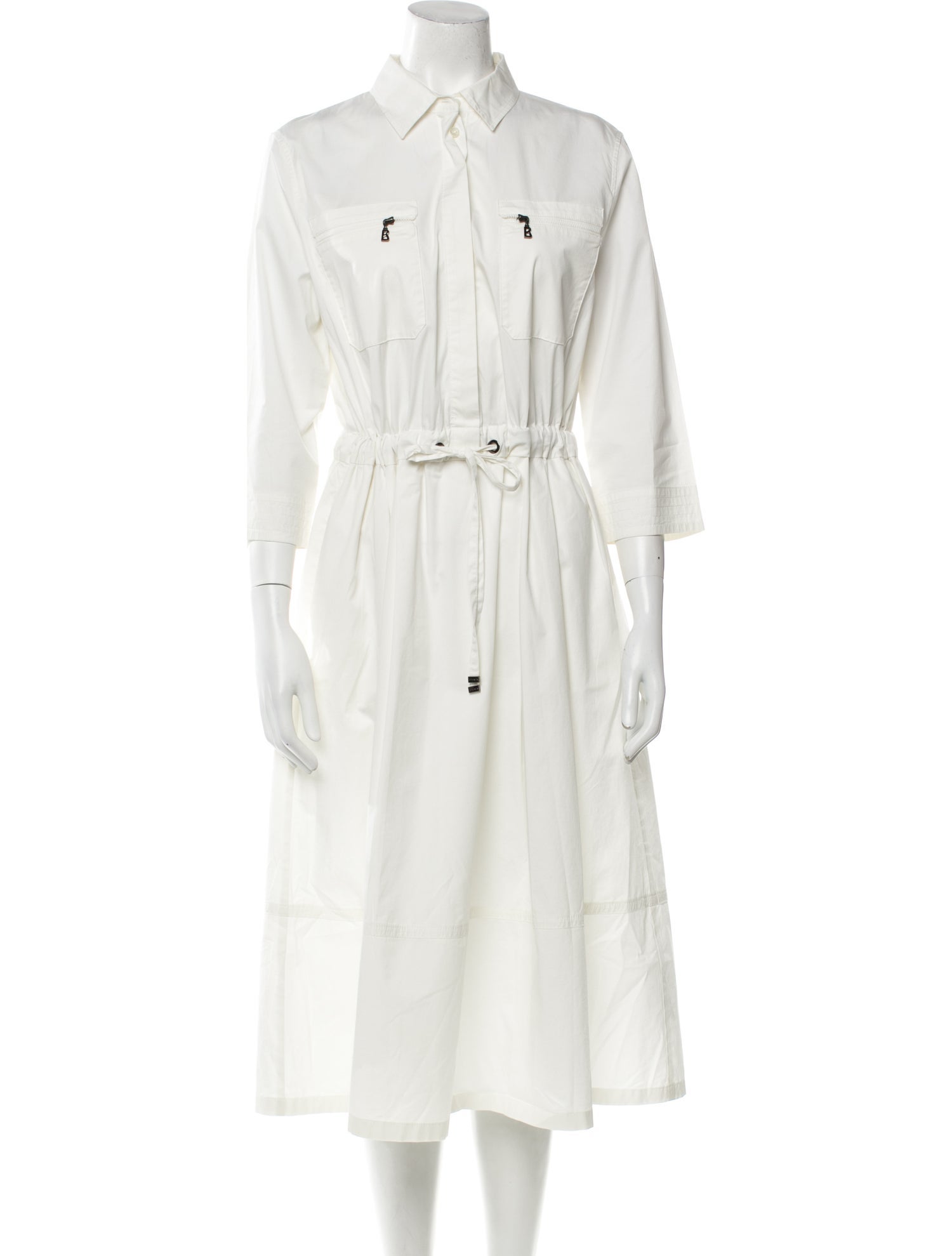 Bogner Midi Length Dress - White Dresses, Clothing - WB143376 | The ...